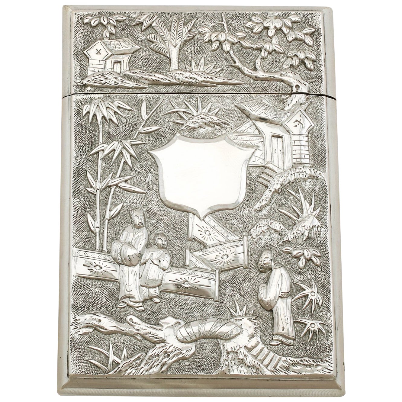 Antique Victorian Silver Plate Travelling Dressing Case, circa 1870 at ...