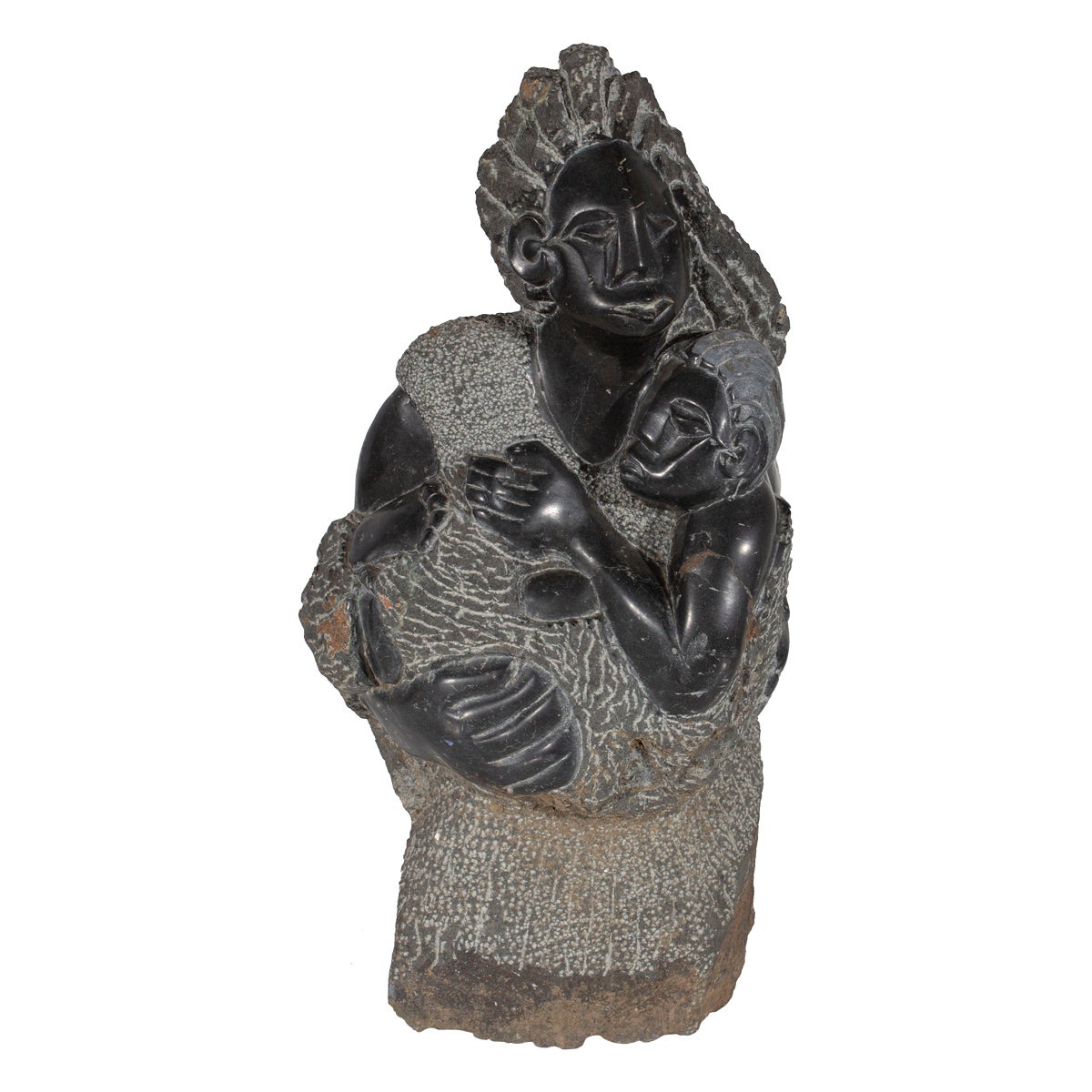 Eskimo / Inuit Mother and Child Soapstone Sculpture For Sale at 1stDibs