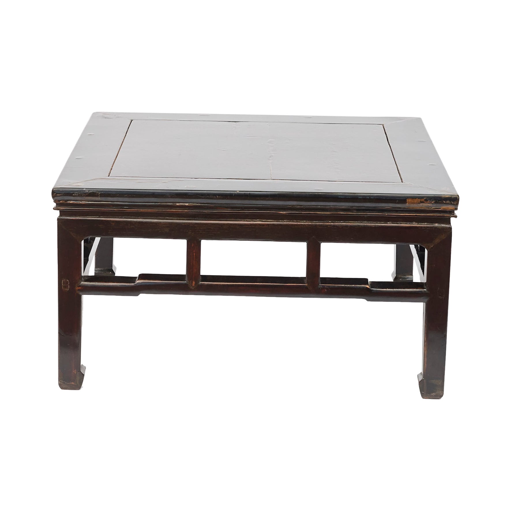 Ming Style Patinated Wooden Cocktail Table For Sale at 1stDibs