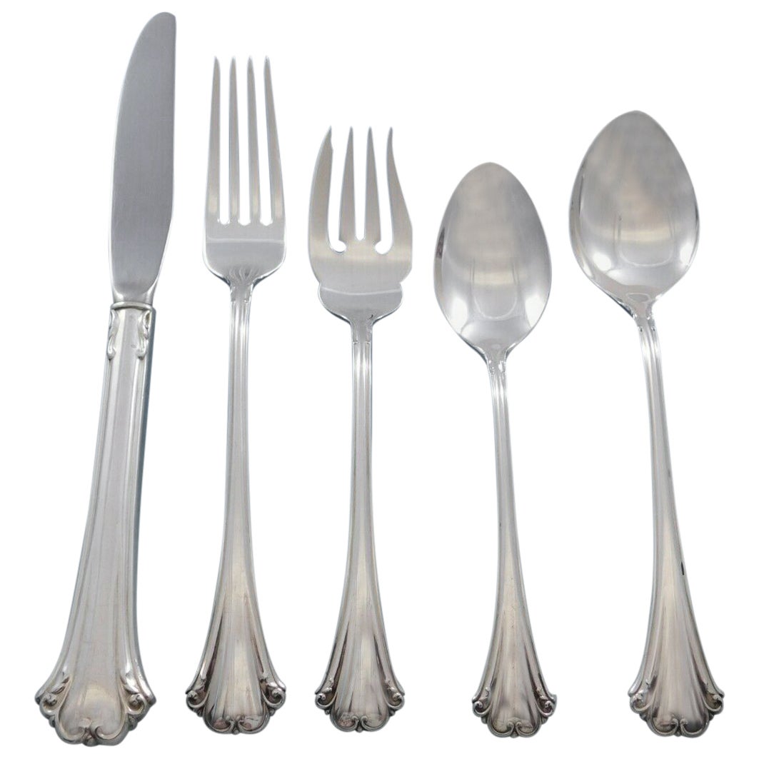 English Chippendale by Reed and Barton Sterling Silver Flatware for 12 ...