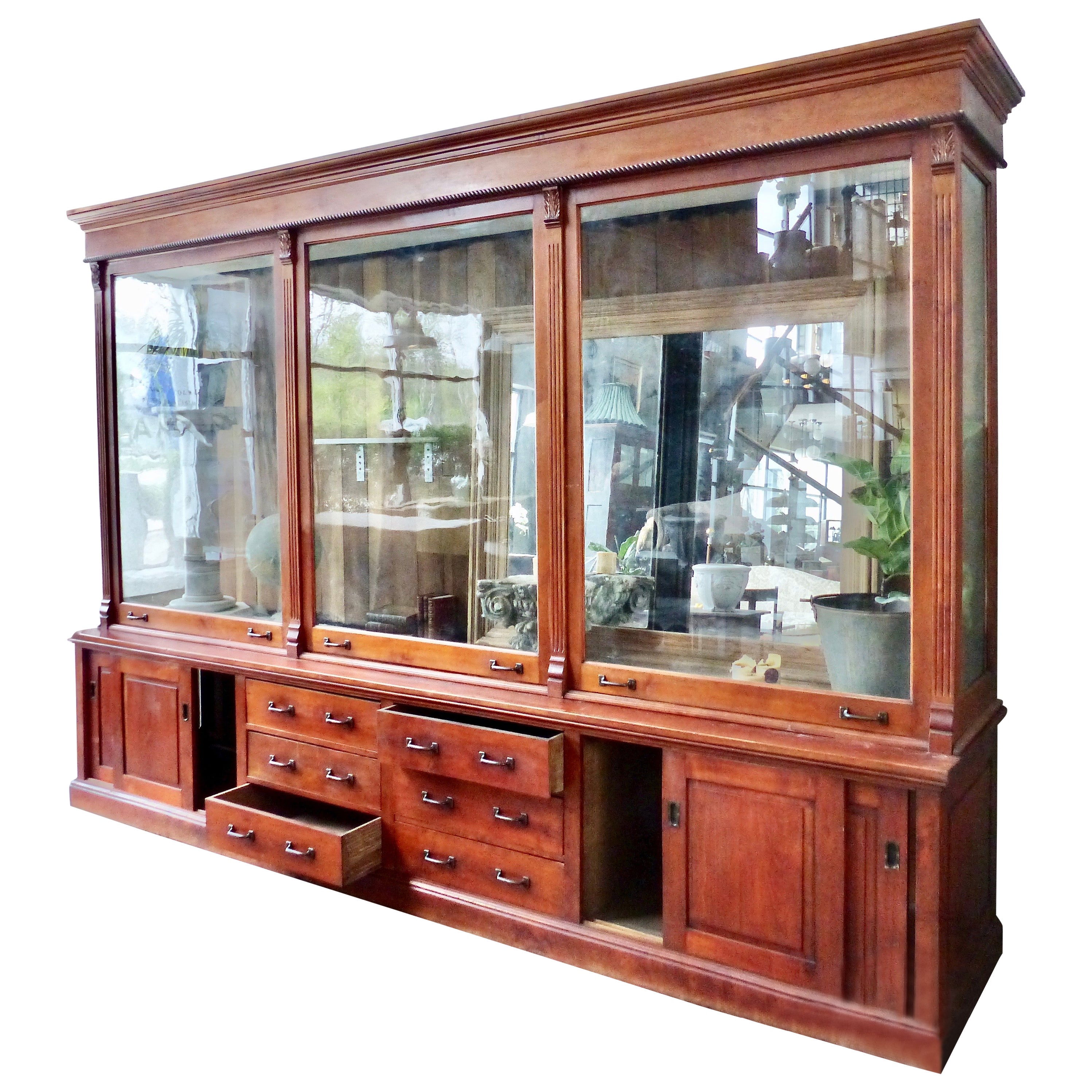 1920 Mercantile Merchandising Store Display Apothecary Hardware Cabinet ...