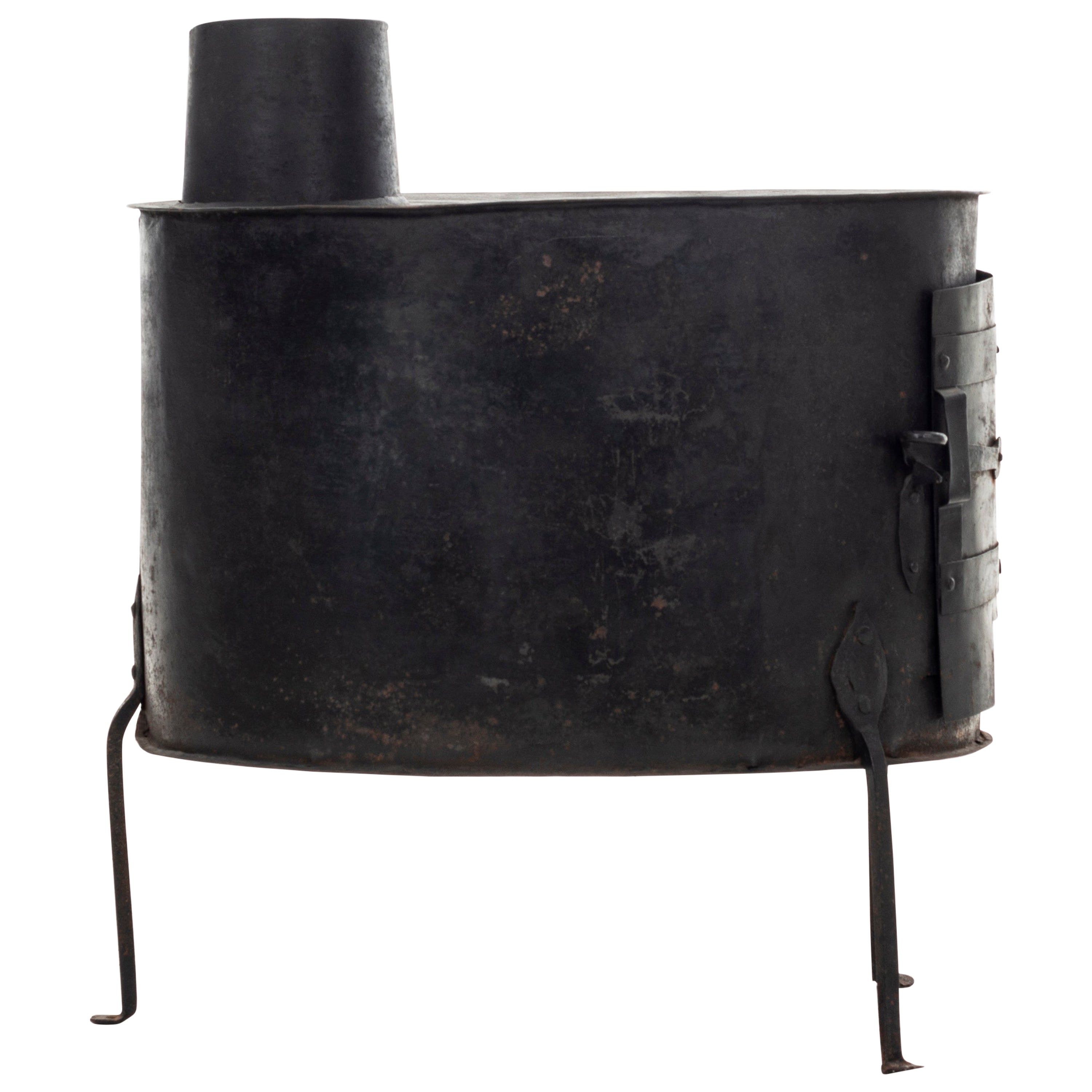 Rococo Style Glazed Terracotta Palace Stove For Sale at 1stDibs