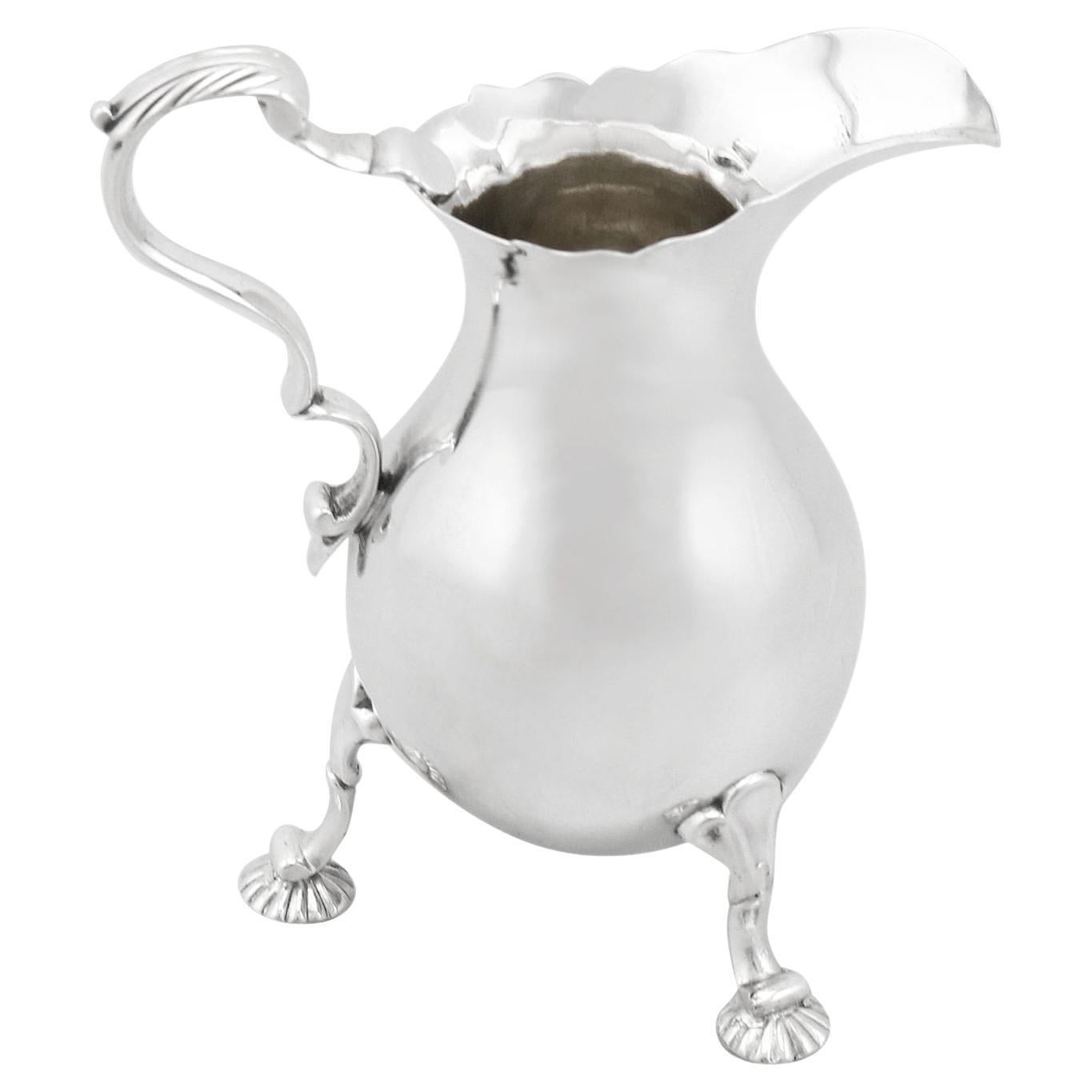 Antique George III Sterling Silver Cream Jug by Henry Chawner, 1791 For ...