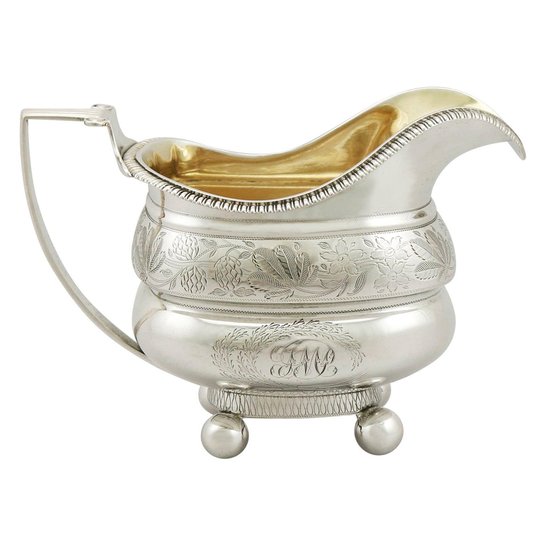 19th century Georgian Style Sterling Silver Coffee Server For Sale at ...