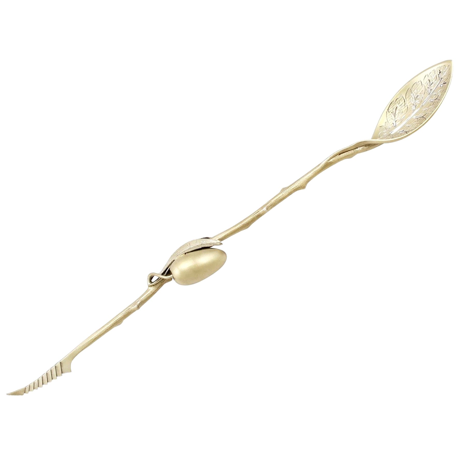 1870 English Nautilus Spoon Warmer, Silver Plated at 1stDibs