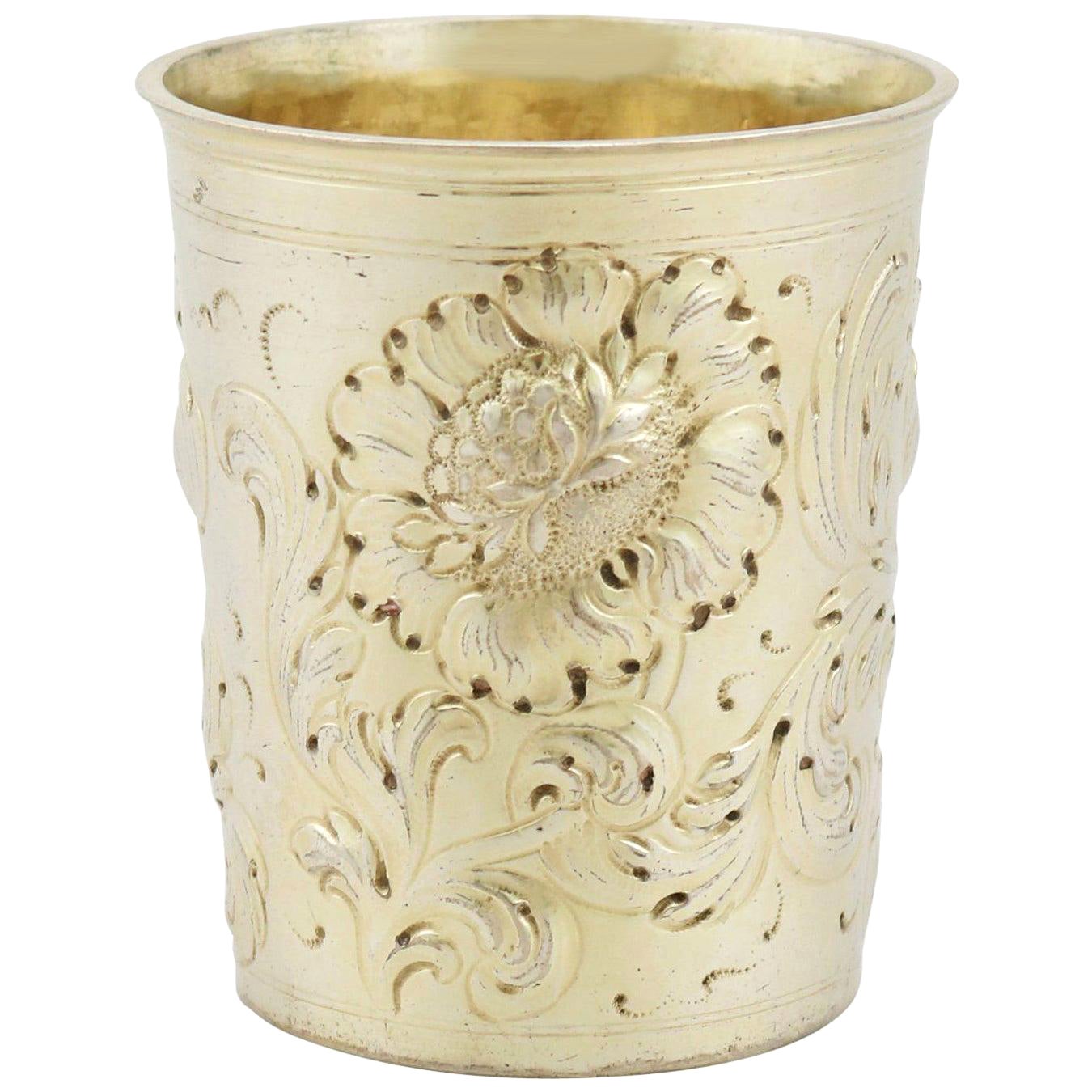 18th Century German Silver Gilt Brazier at 1stDibs