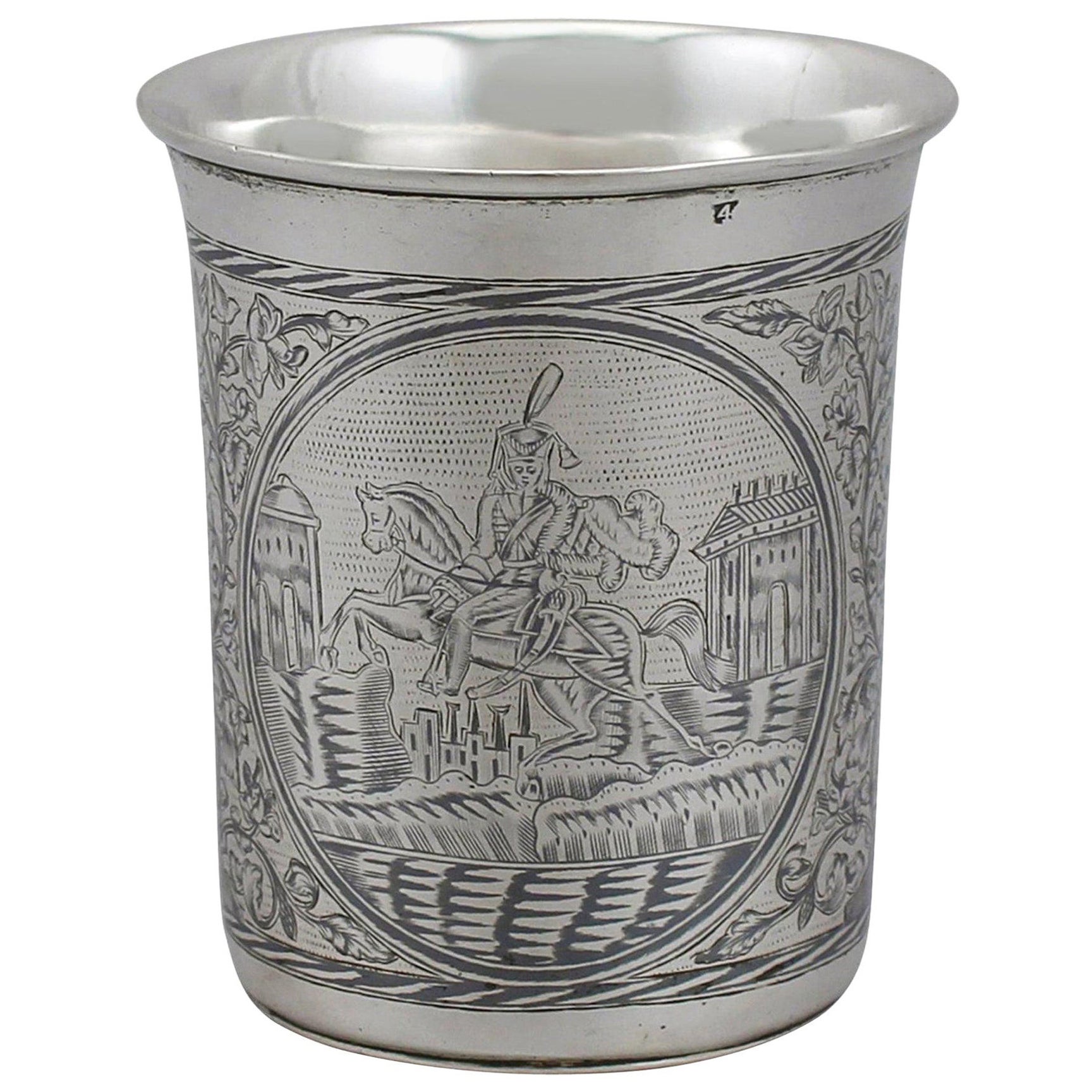Antique Russian Silver and Niello Enamel Beaker For Sale at 1stDibs ...