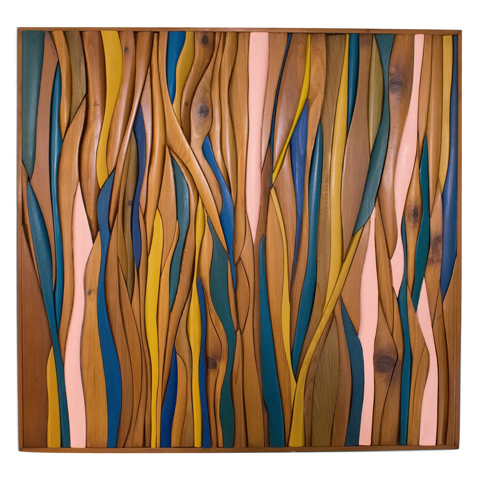 Abstract Wood Carved Relief Art For Sale at 1stDibs
