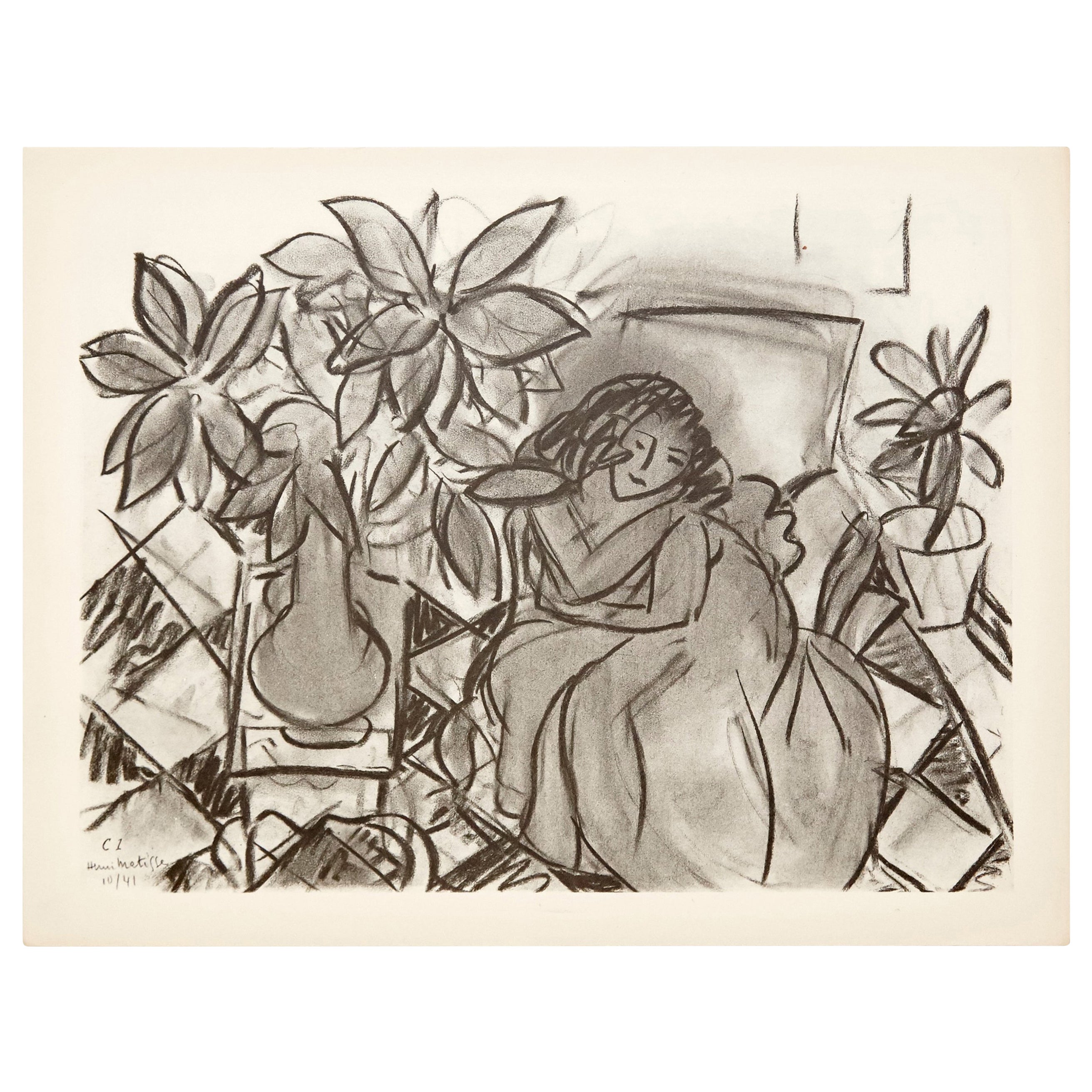 Lithograph after Original Matisse Drawing For Sale at 1stDibs