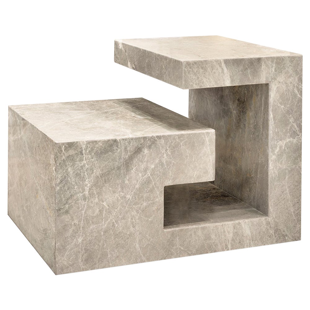 Phylax Contemporary Sculptural Table in Solid Marble For Sale at 1stDibs