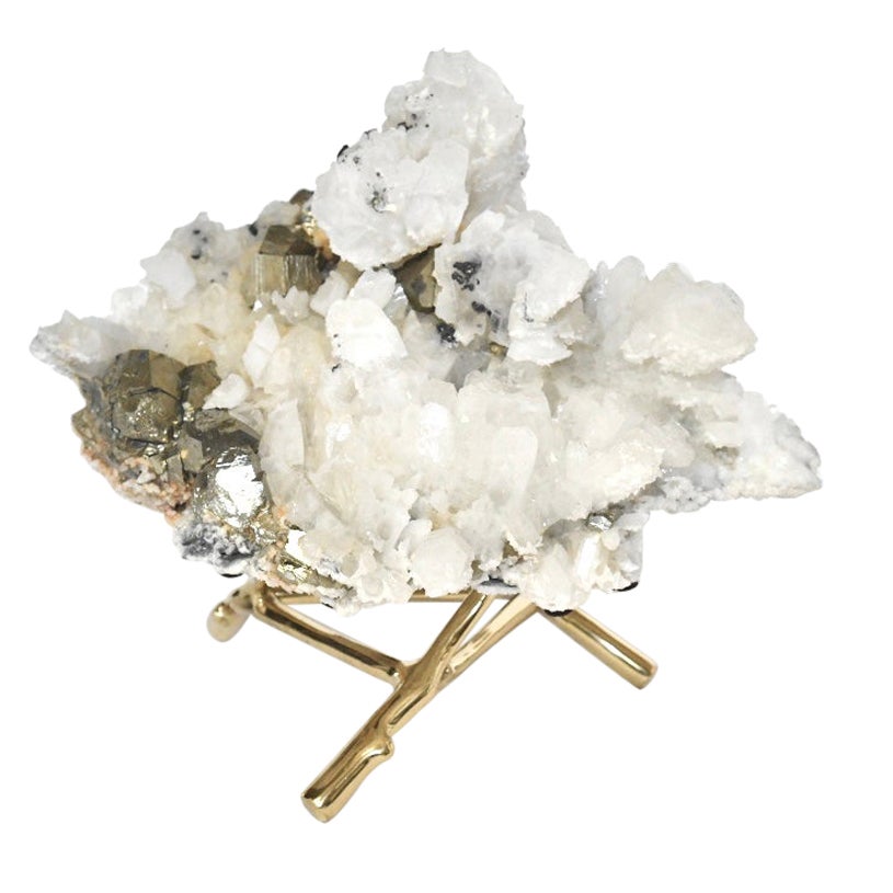 Large Amber Quartz Rock Crystal Ball For Sale at 1stDibs