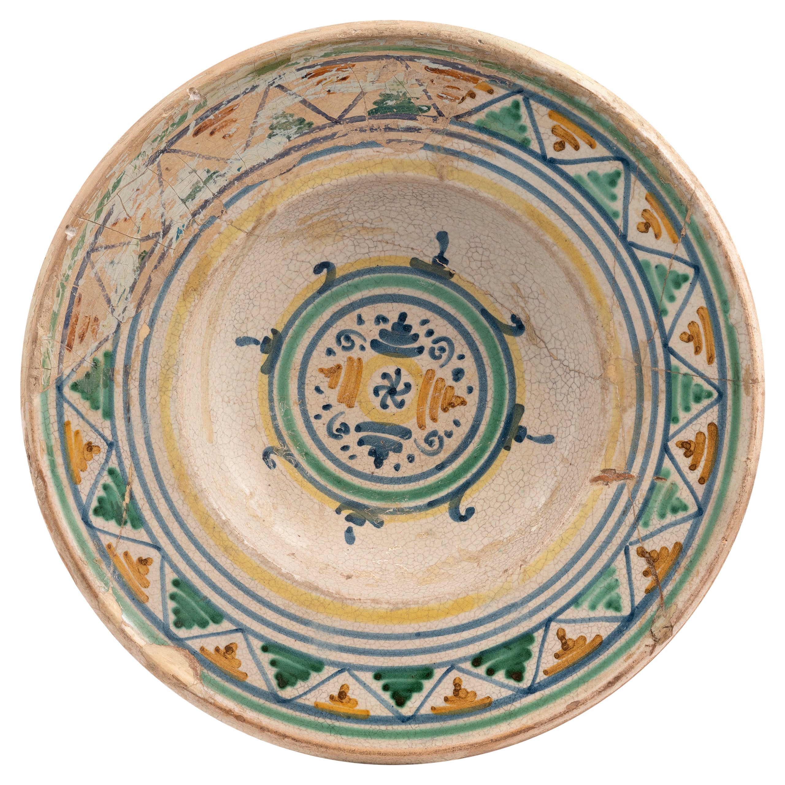 17th Century Sicilian Maiolica For Sale at 1stDibs
