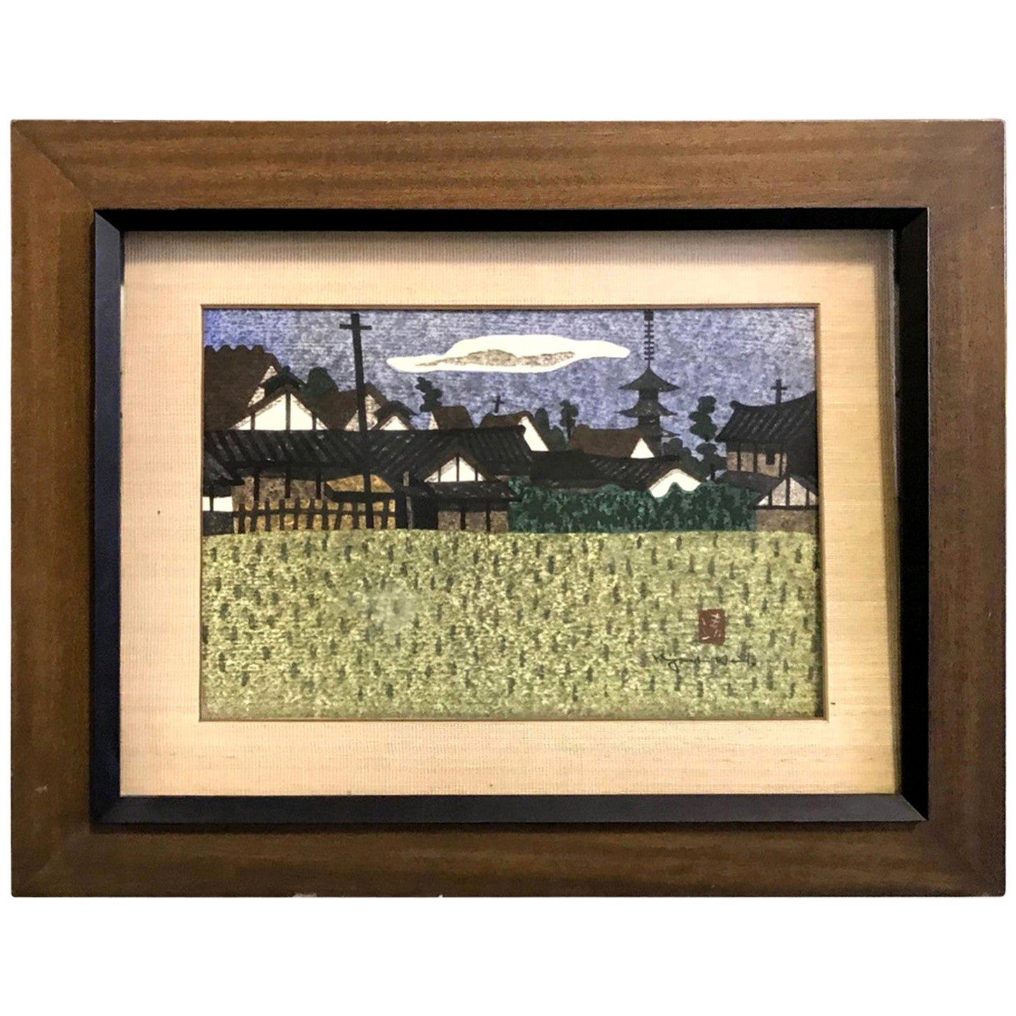 Kiyoshi Saito Signed Japanese Woodblock Print "Summer in Aizu" For Sale ...