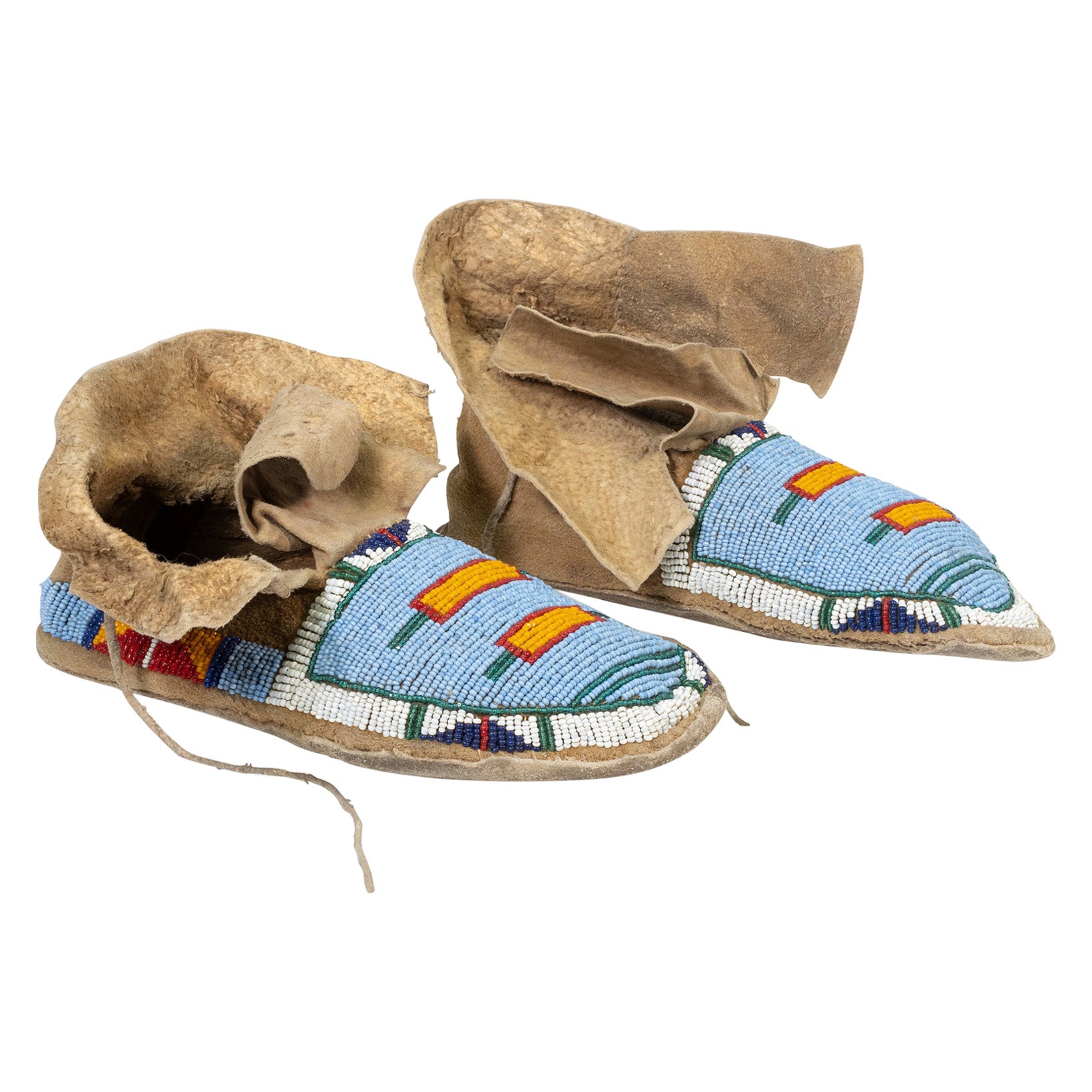 Cree Beaded Moccasins For Sale At 1stdibs