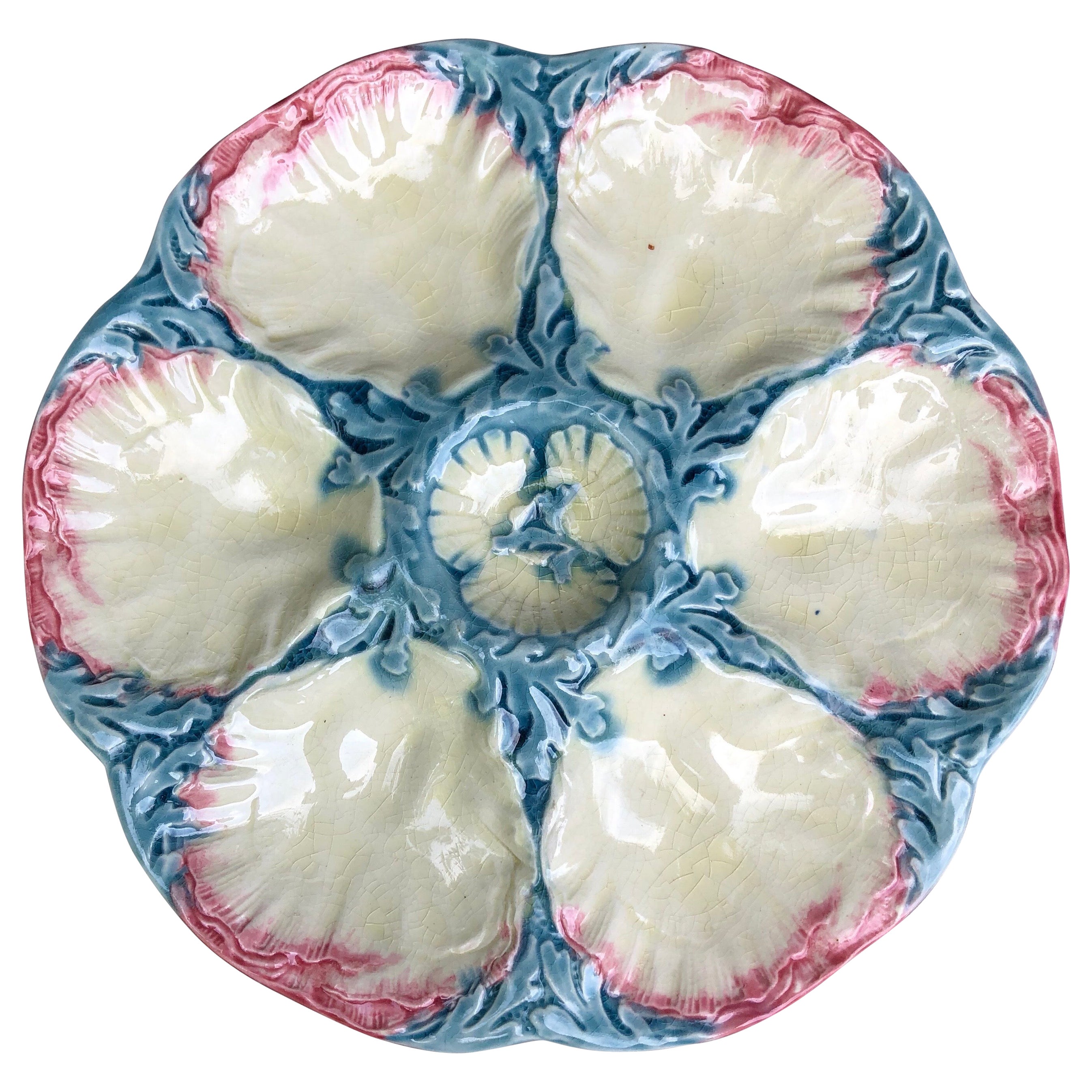 Set of Eight Fondue Plates, Gien Pottery, France at 1stDibs