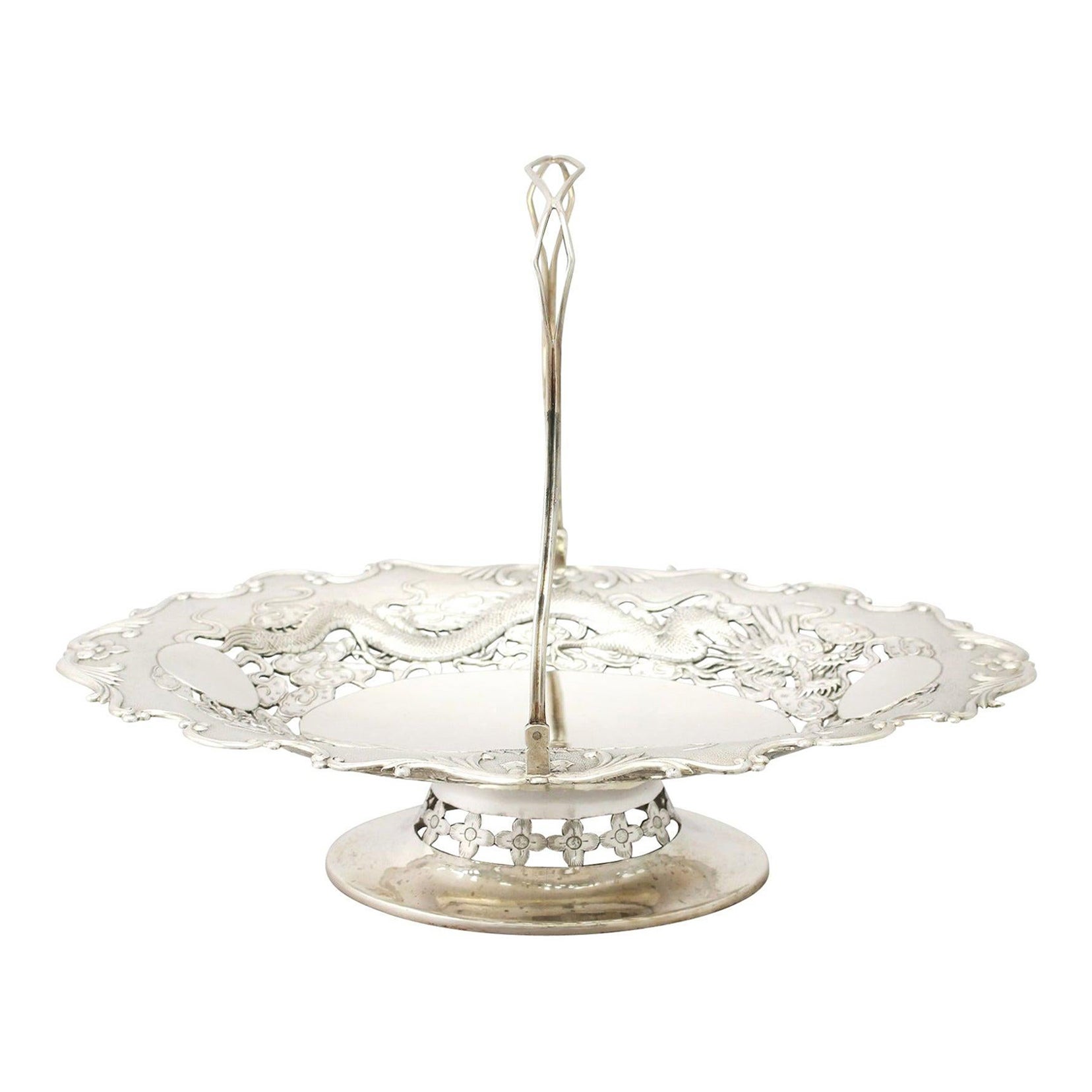 Medium Size Antique Chinese Basket at 1stDibs