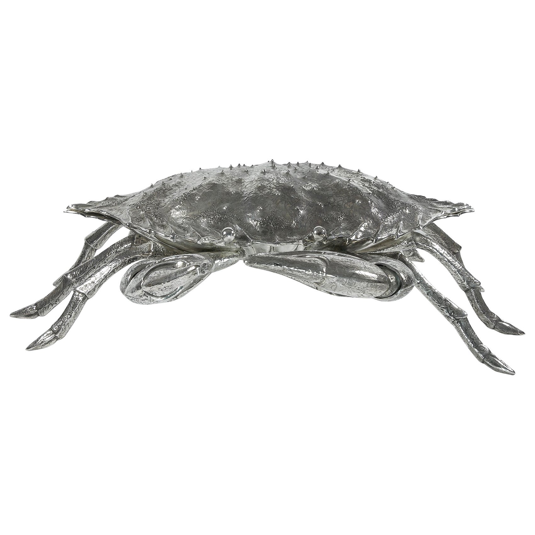 Giant Silver-plated 'Crab' Centerpiece at 1stDibs