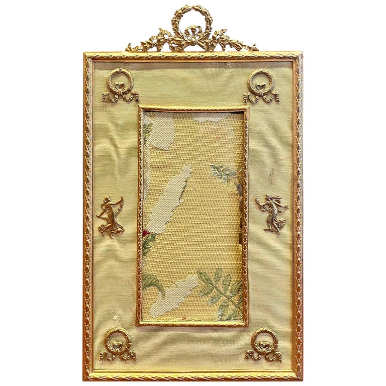Antique French Neoclassical Design Bronze D'Ore Desktop Picture Frame ...