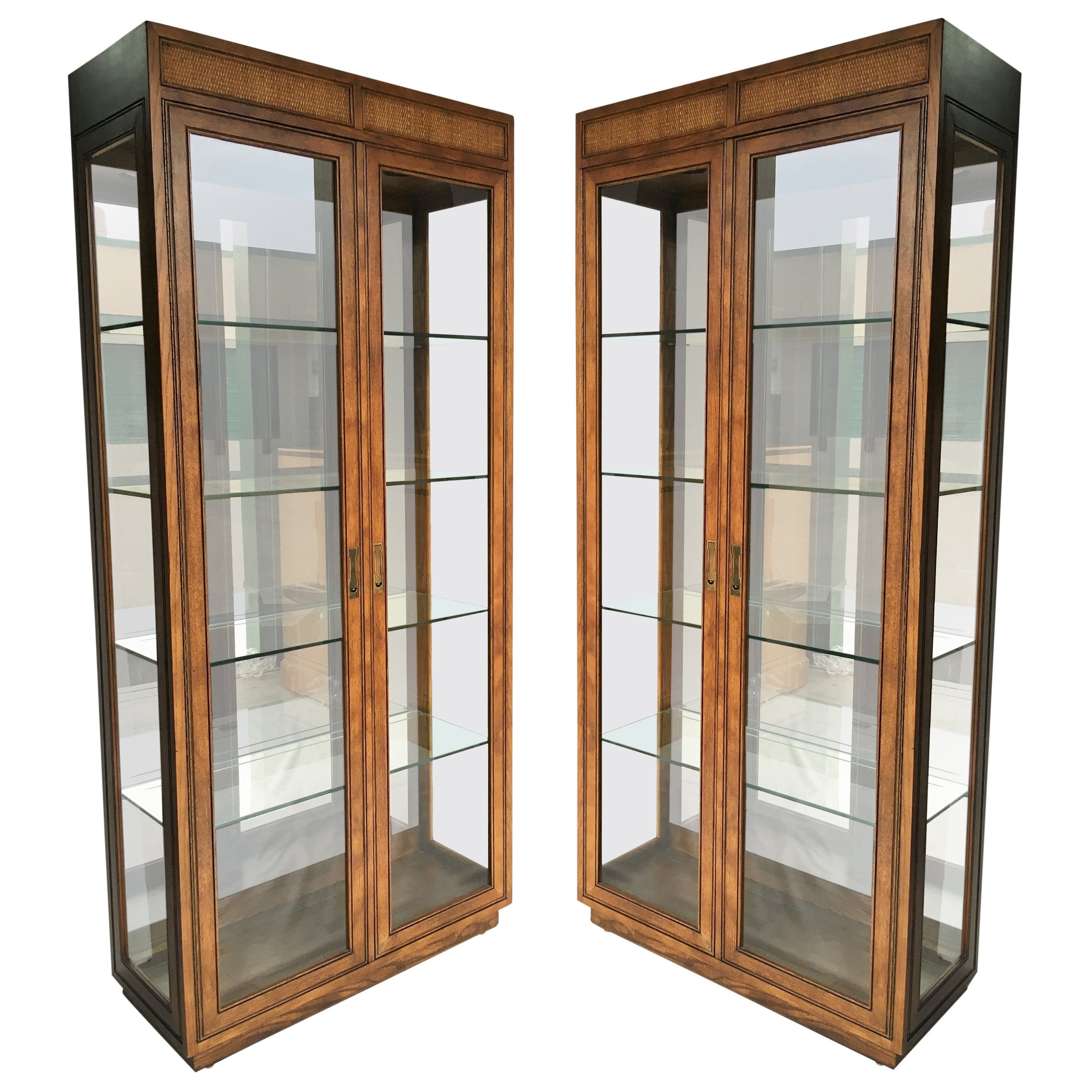 Mid Century Modern Curio Display Cabinet at 1stDibs