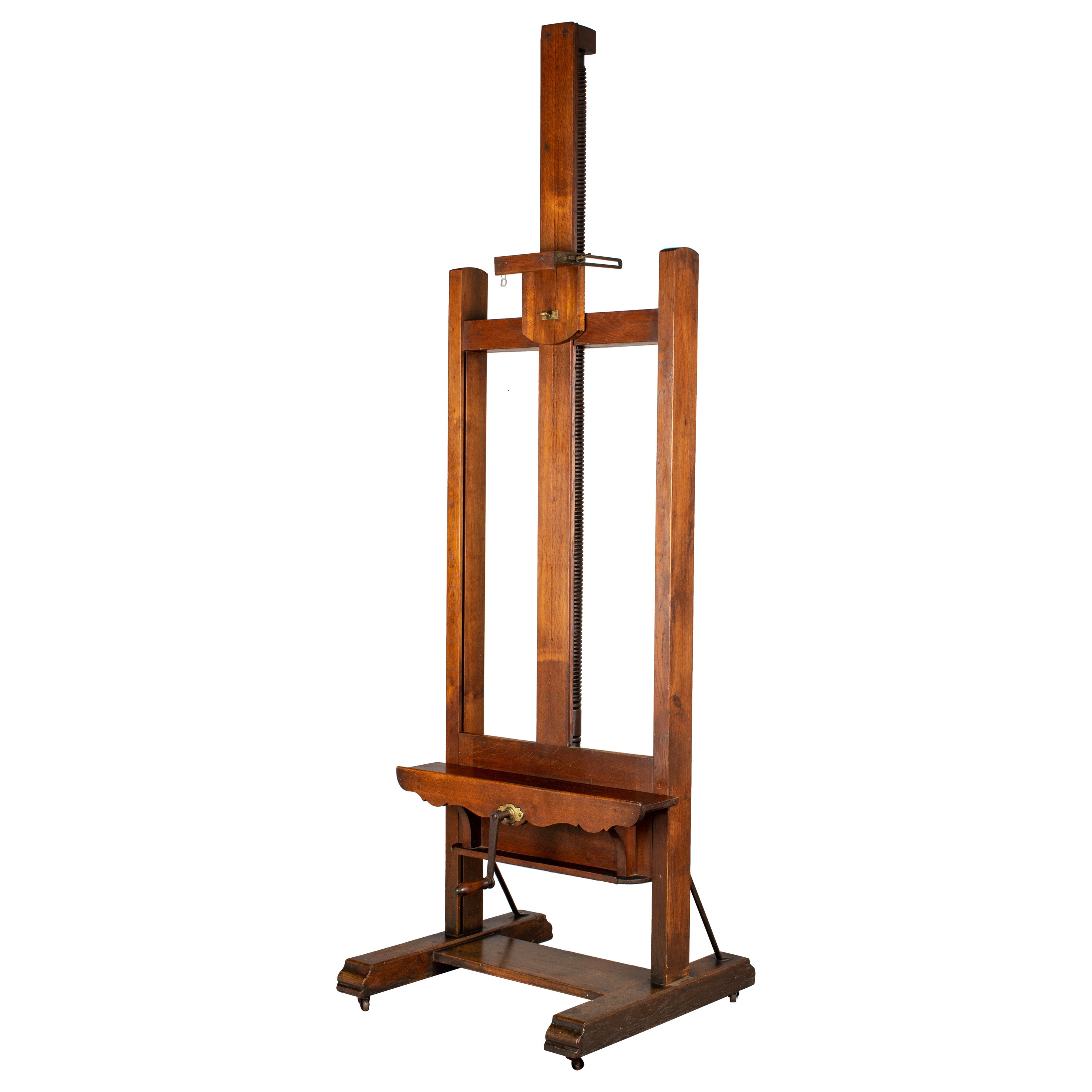 Vintage French Adjustable Painters Easel For Sale at 1stDibs