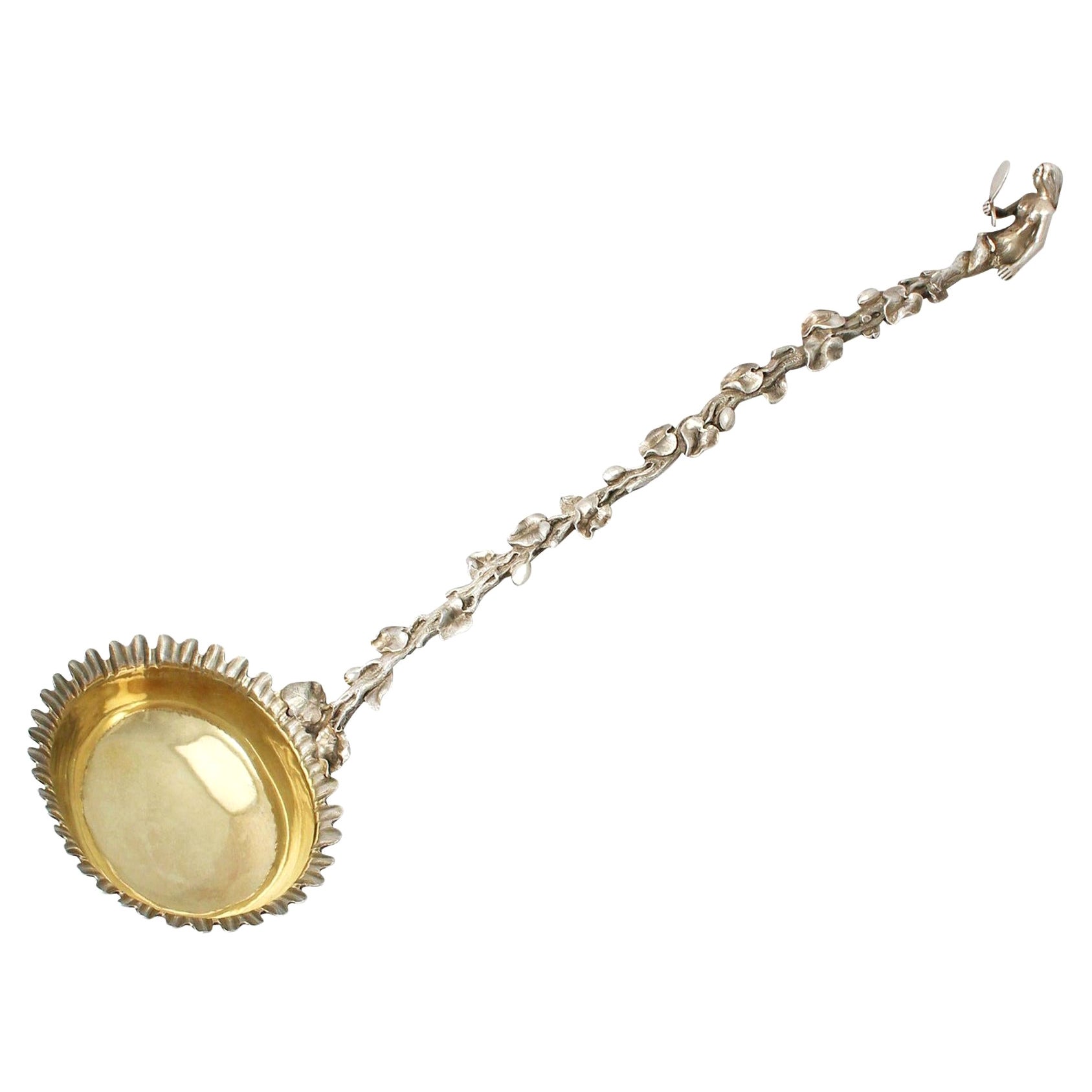 George Sharp Coin Silver Punch Ladle For Sale at 1stDibs