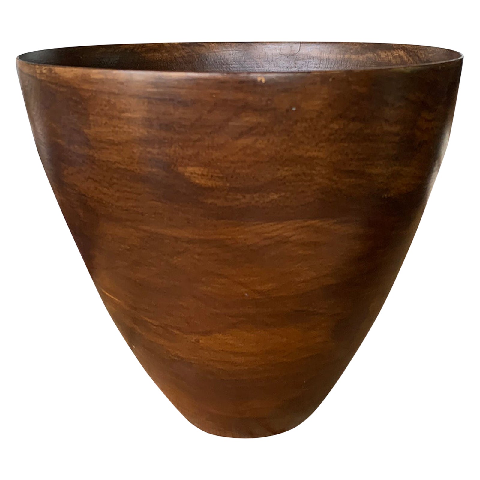 American Studio Craft Hand-Carved Wooden Bowl by Harry Nohr at 1stDibs