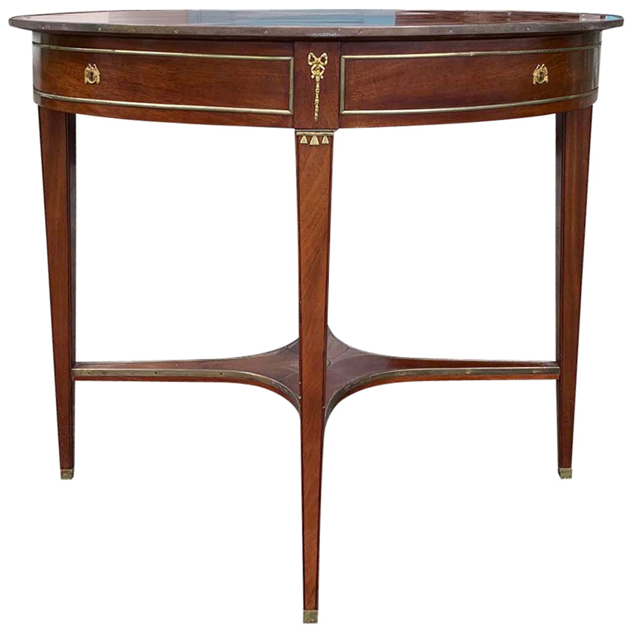 Neoclassical Style Gilt Bronze-Mounted Side Table by Henri Picard at ...