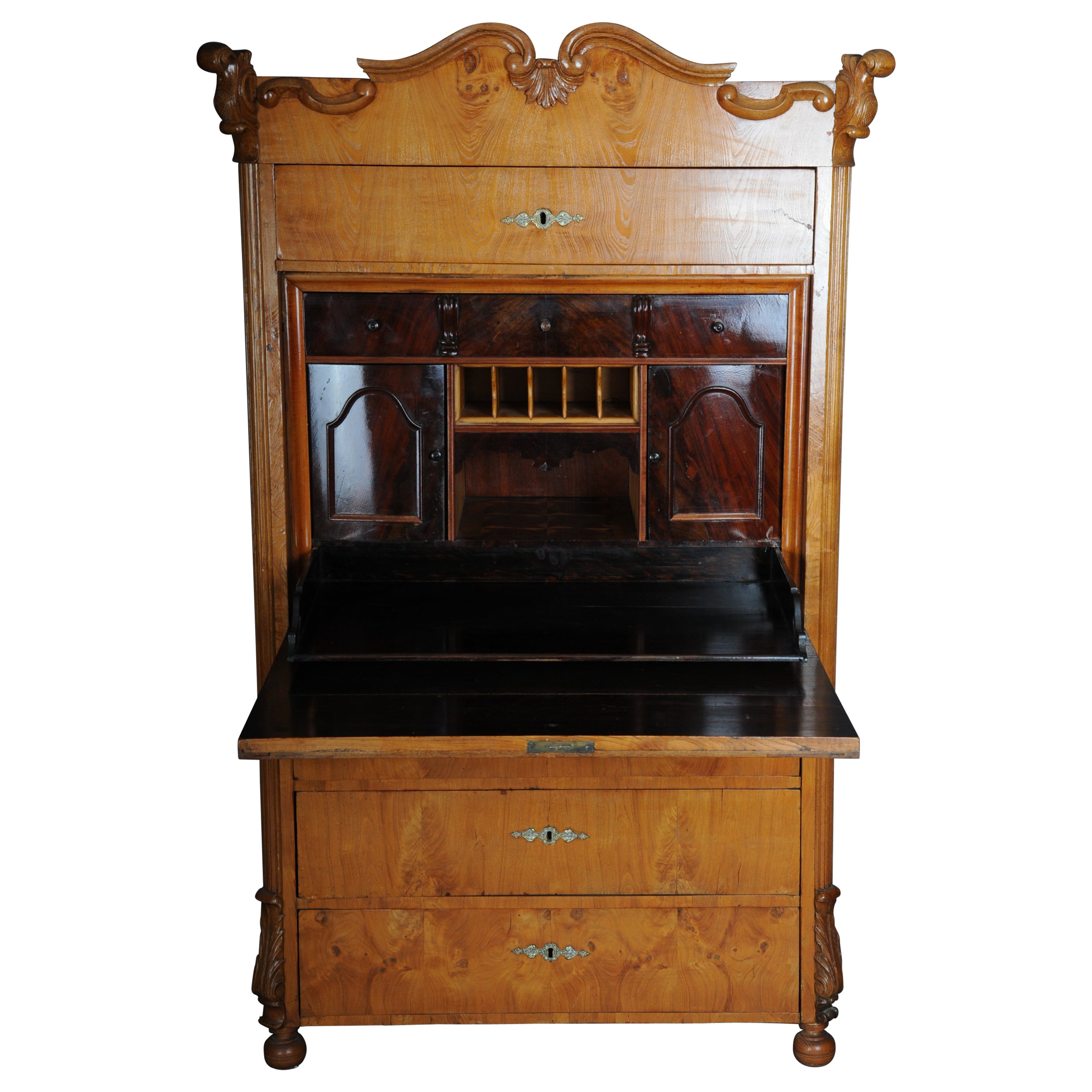 Biedermeier Secretary Abattant at 1stDibs