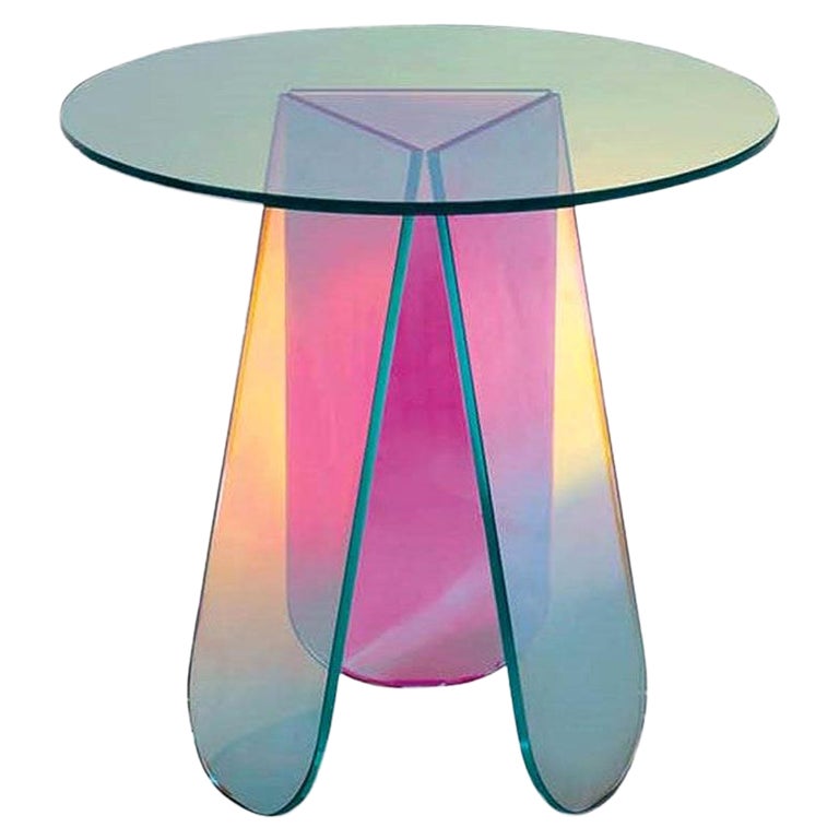 SHIMMER Circular Large Low Table, by Patricia Urquiola for Glas Italia IN STOCK For Sale at ...