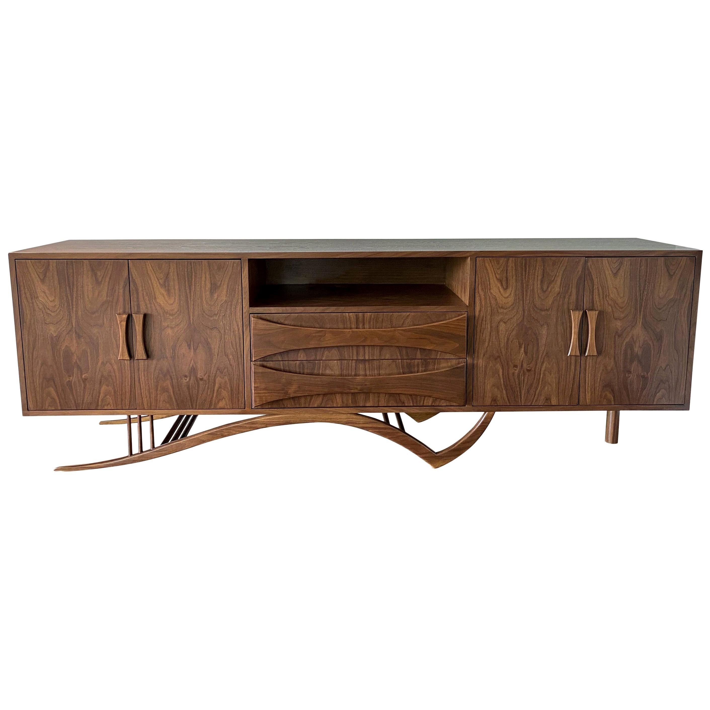Custom Mahogany Sideboard with Granite Top in a Modernist Sheraton ...