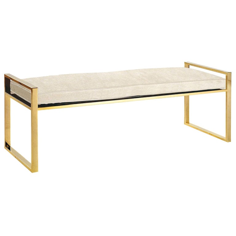Gold Coated Bench For Sale at 1stDibs