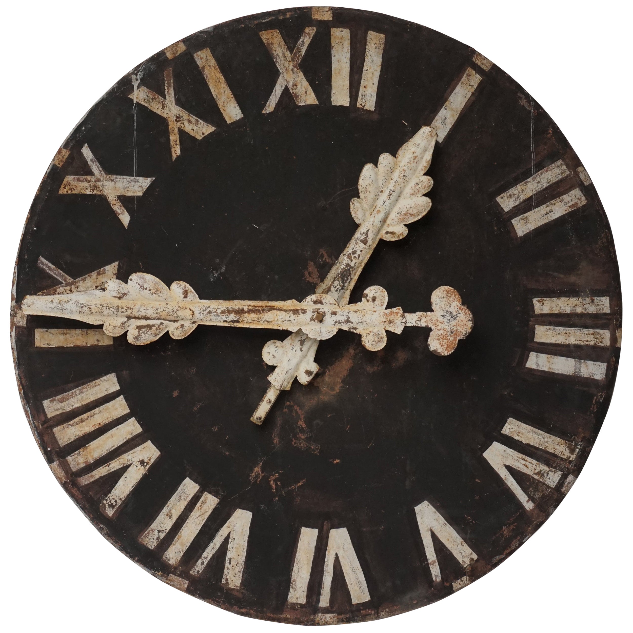 Very Large Clock Tower Clock Face - French 19th Century at 1stDibs