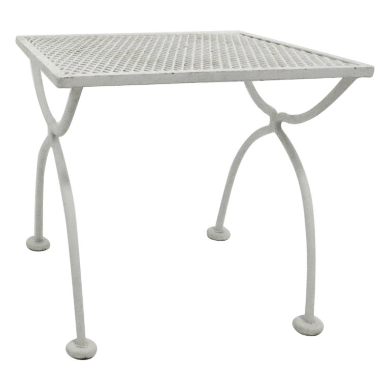 Art Deco Garden Patio Table with Crossed Arrow Legs For Sale at 1stDibs