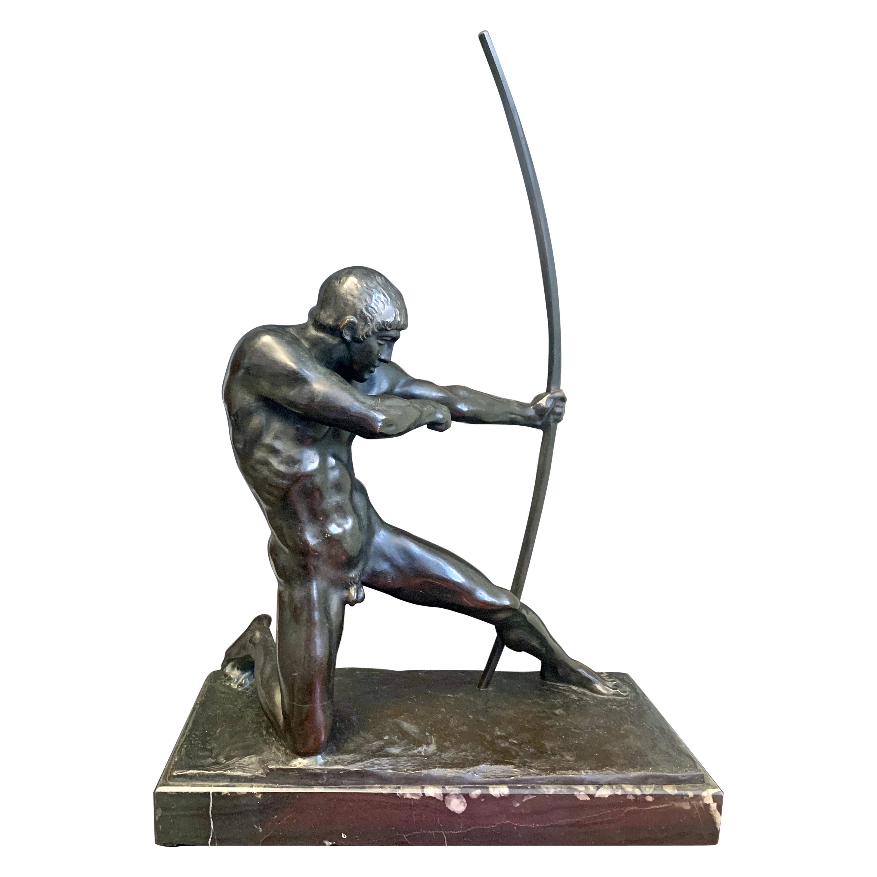 Bronze Sculpture of an Archer by Zoran Males For Sale at 1stDibs