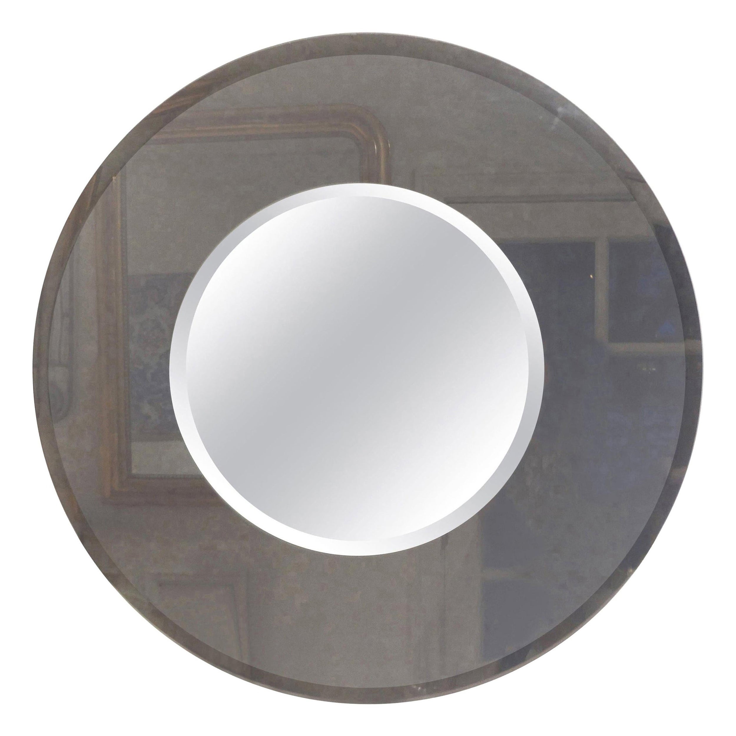 Set of Round Italian Floating Mirrors For Sale at 1stDibs