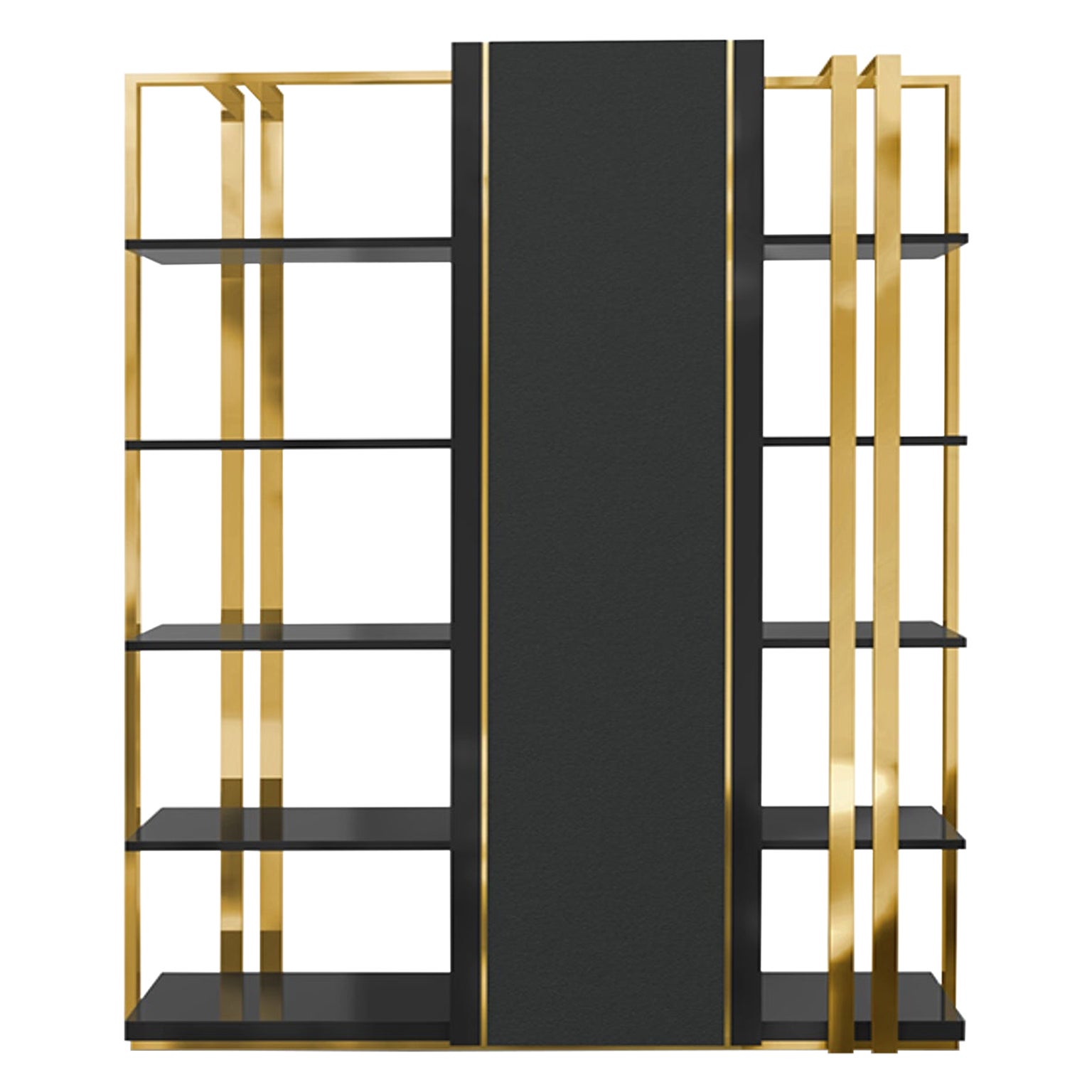 Ludo Brass Bookcase by Filippo Montaina For Sale at 1stDibs
