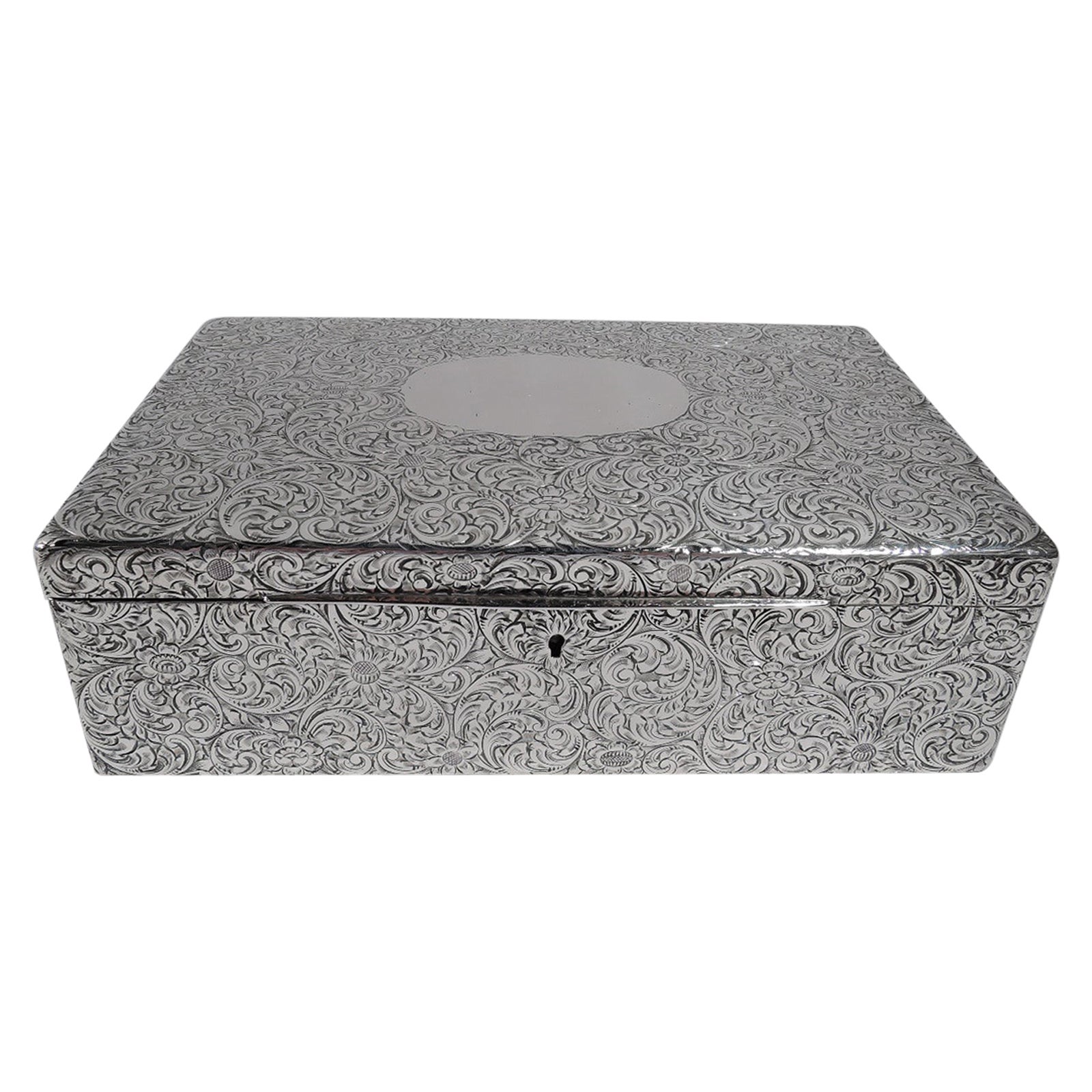 Antique Gorham Sterling Silver Jewelry Box at 1stDibs