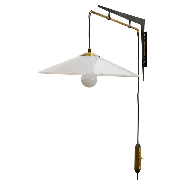 Stilux Counterweight Adjustable Swing Arm Wall Light, Italy, 1960s at ...