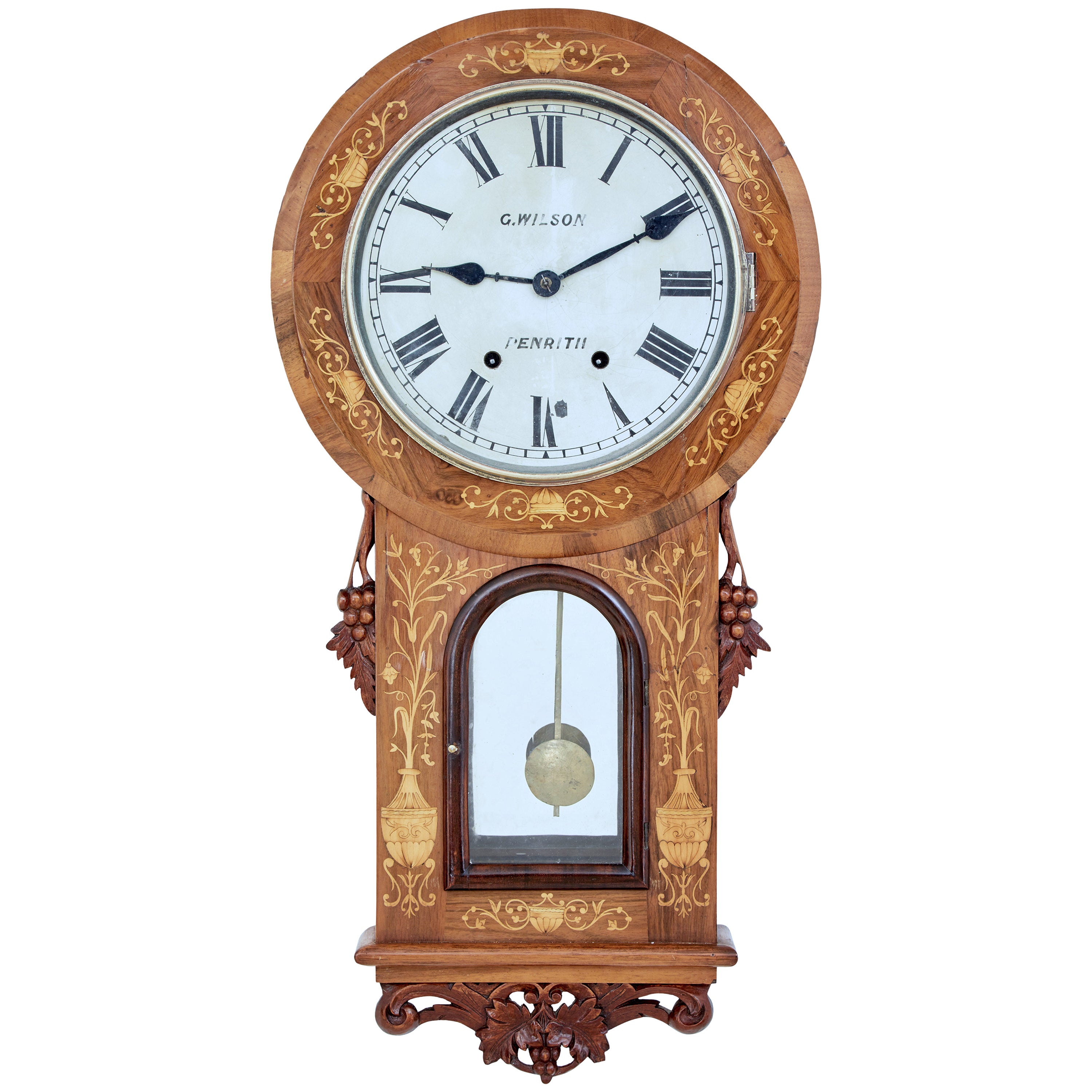 Mid Century Modern Starburst Wall clock at 1stDibs