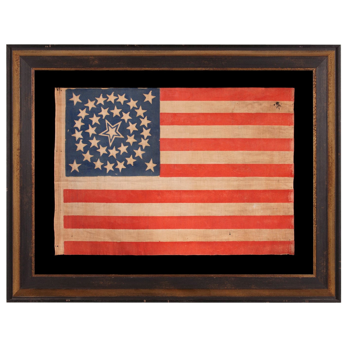 31 Star Antique American Flag, California Statehood, 1850-58, Very Rare ...