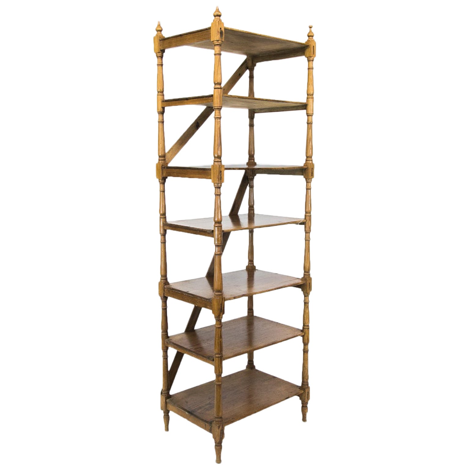English Pine Book Shelf For Sale at 1stDibs
