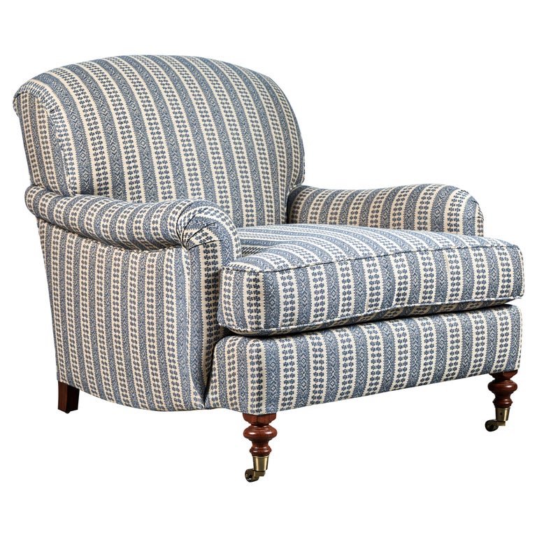Nickey Kehoe Collection English Roll Arm Chair at 1stDibs