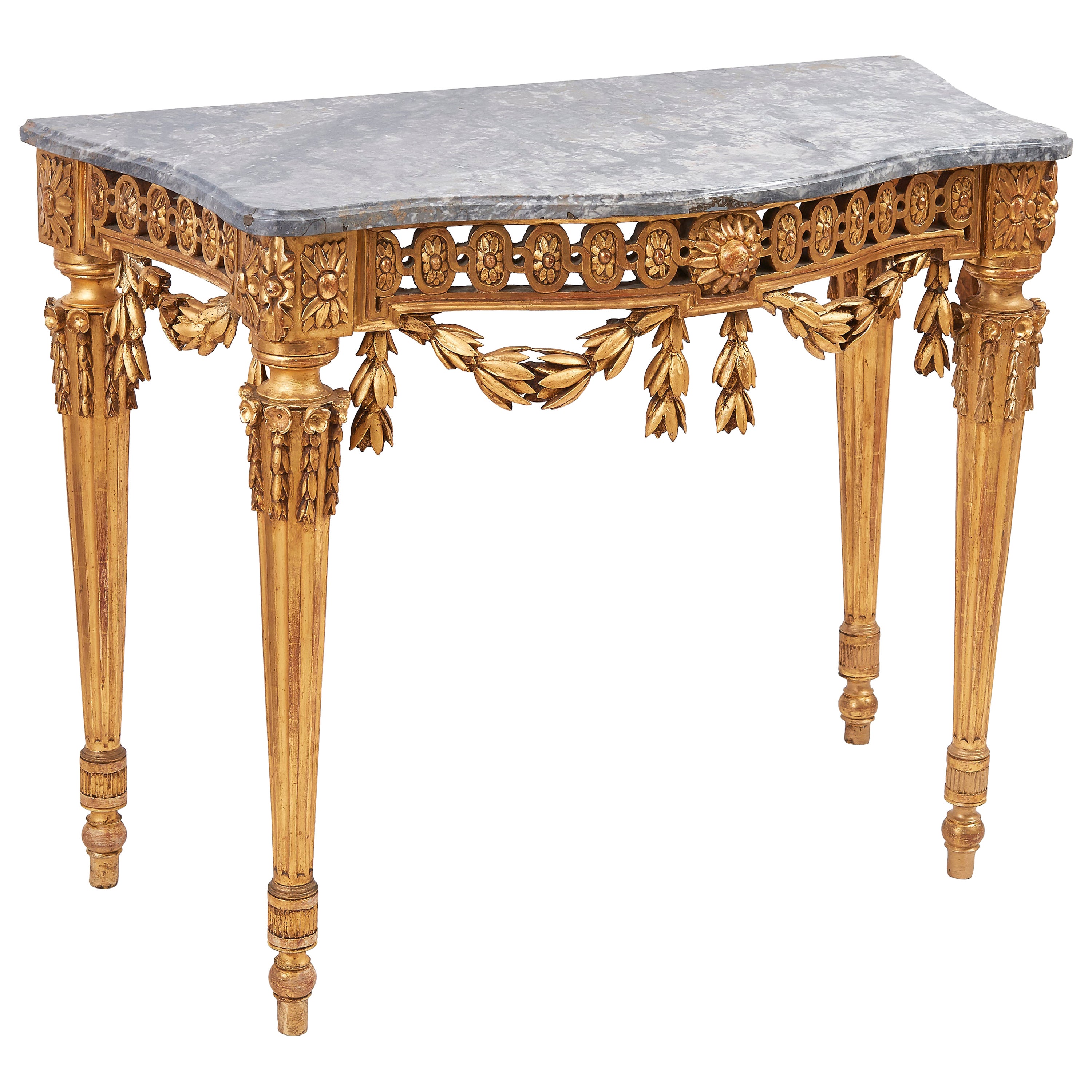 Neoclassical Stenciled Pier Table with Marble Top, New York, circa 1830 ...