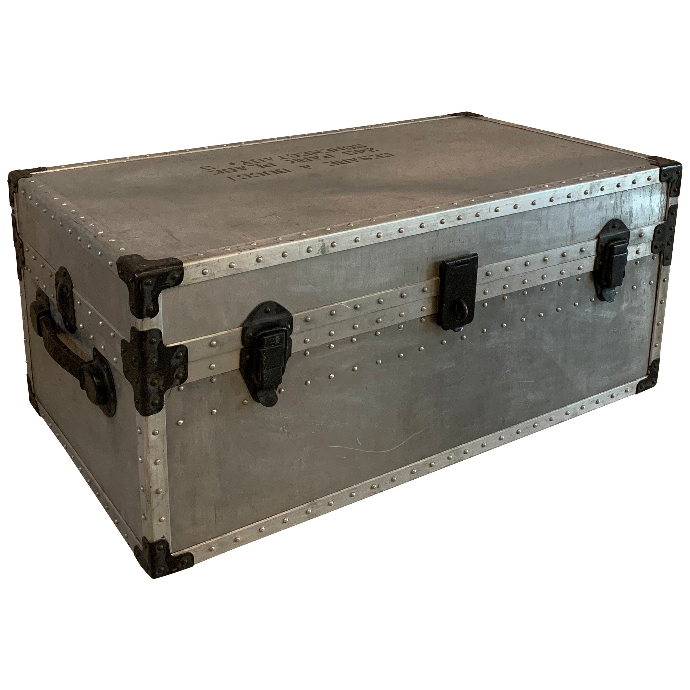 Vintage KOWA Aluminum Trunk For Sale at 1stDibs