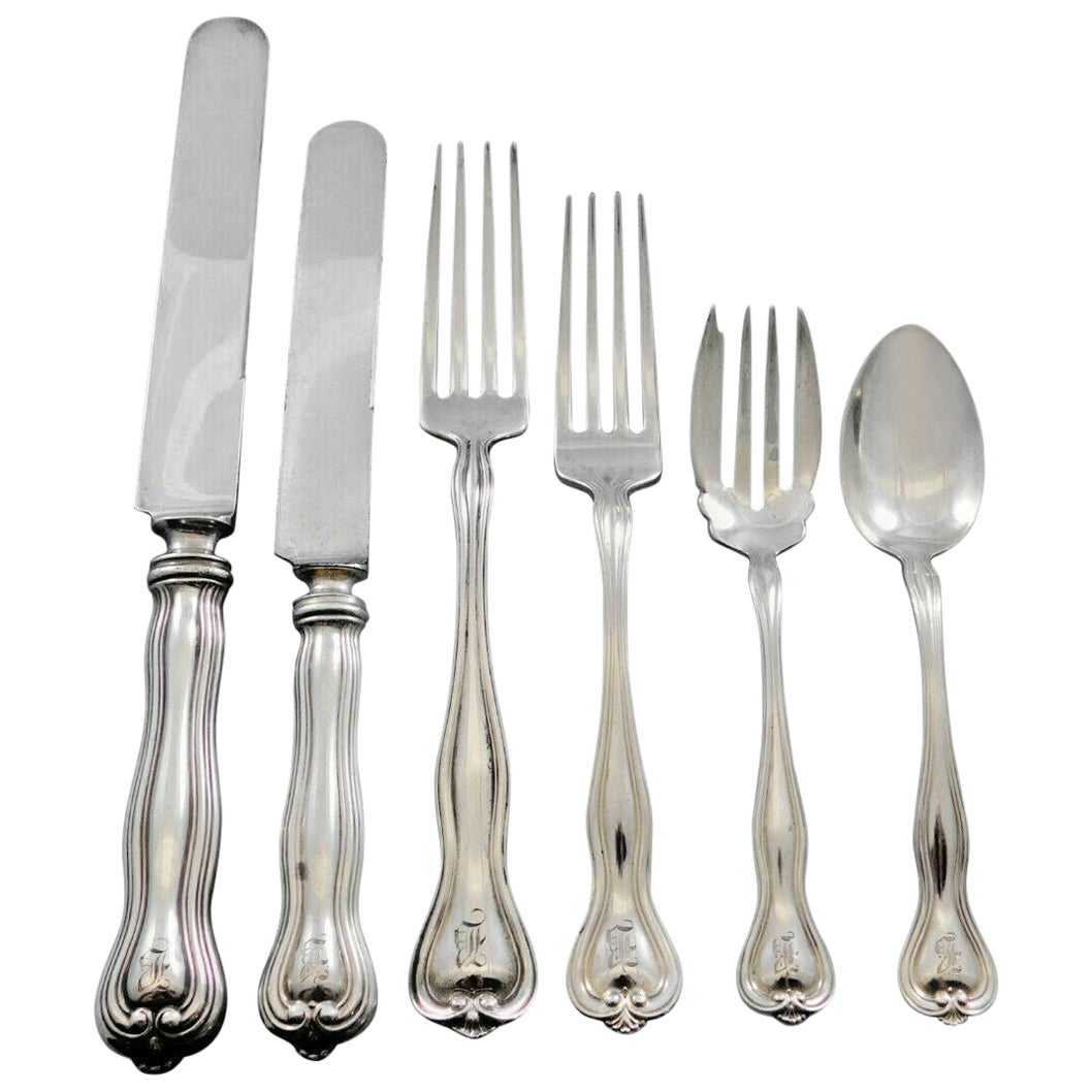Lily by Watson Sterling Silver Flatware Set Service 24 Pieces No Mono ...