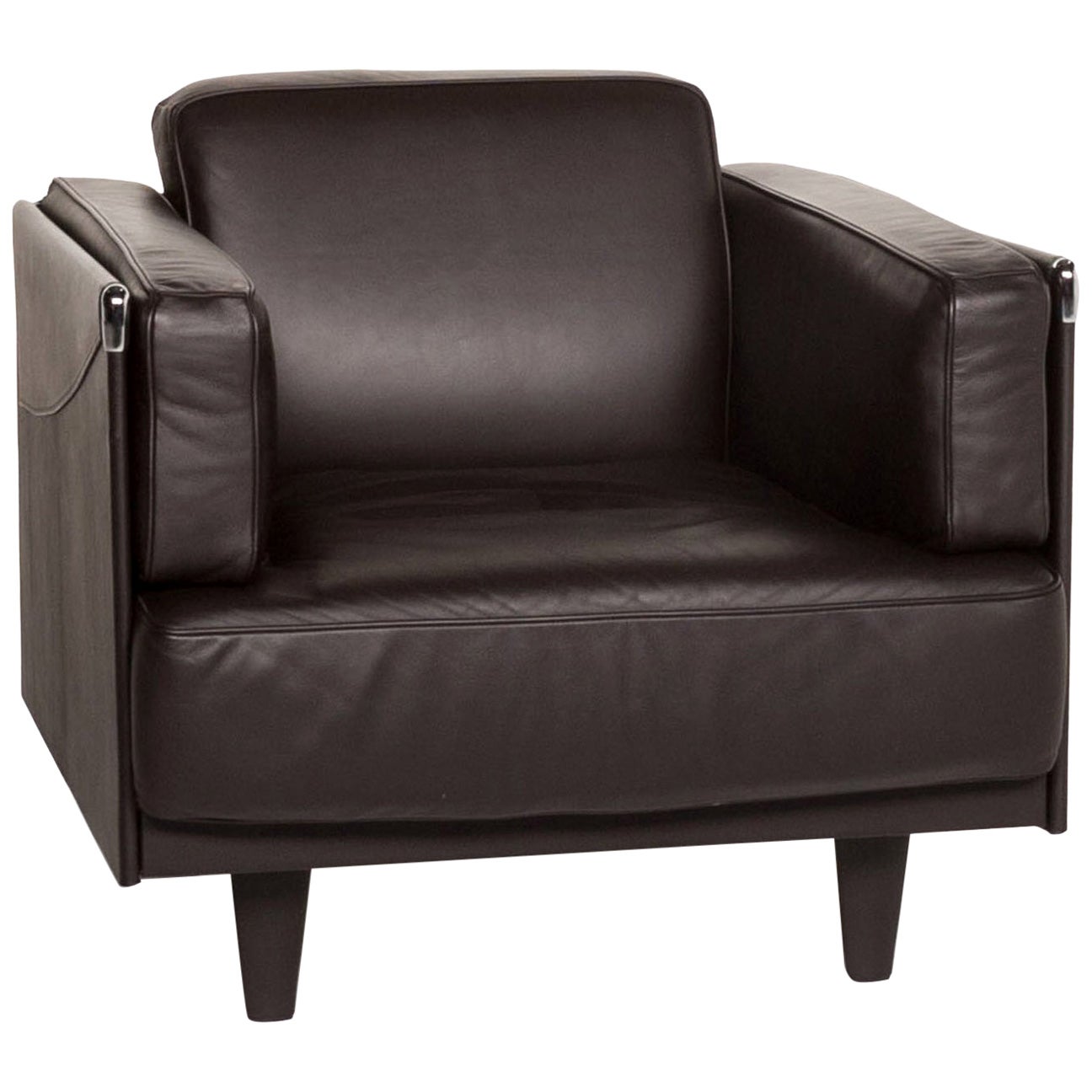 Set of Six Poltrona Frau Vittoria Leather Chairs at 1stDibs
