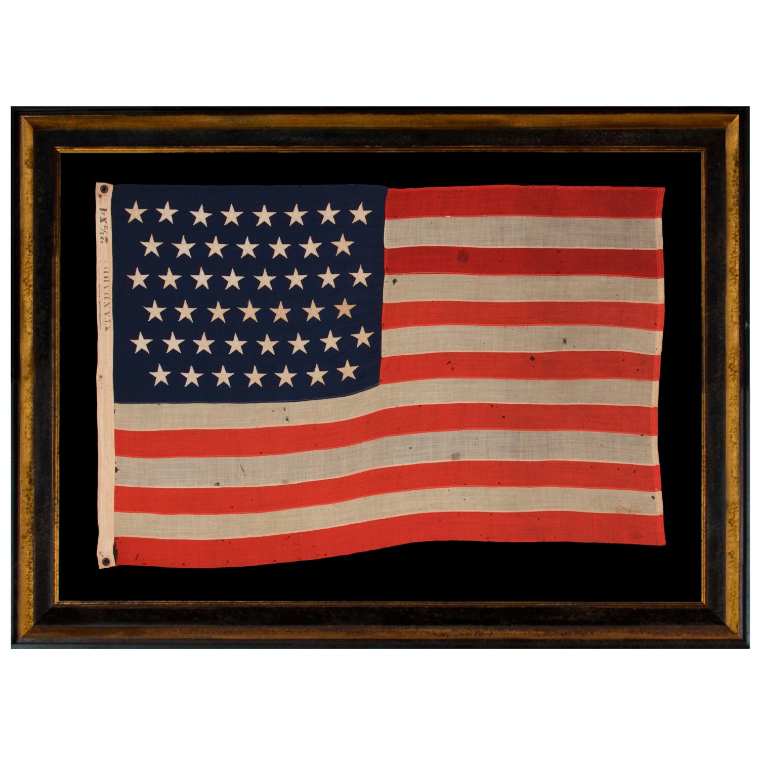 31 Star Antique American Flag, California Statehood, 1850-58, Very Rare ...