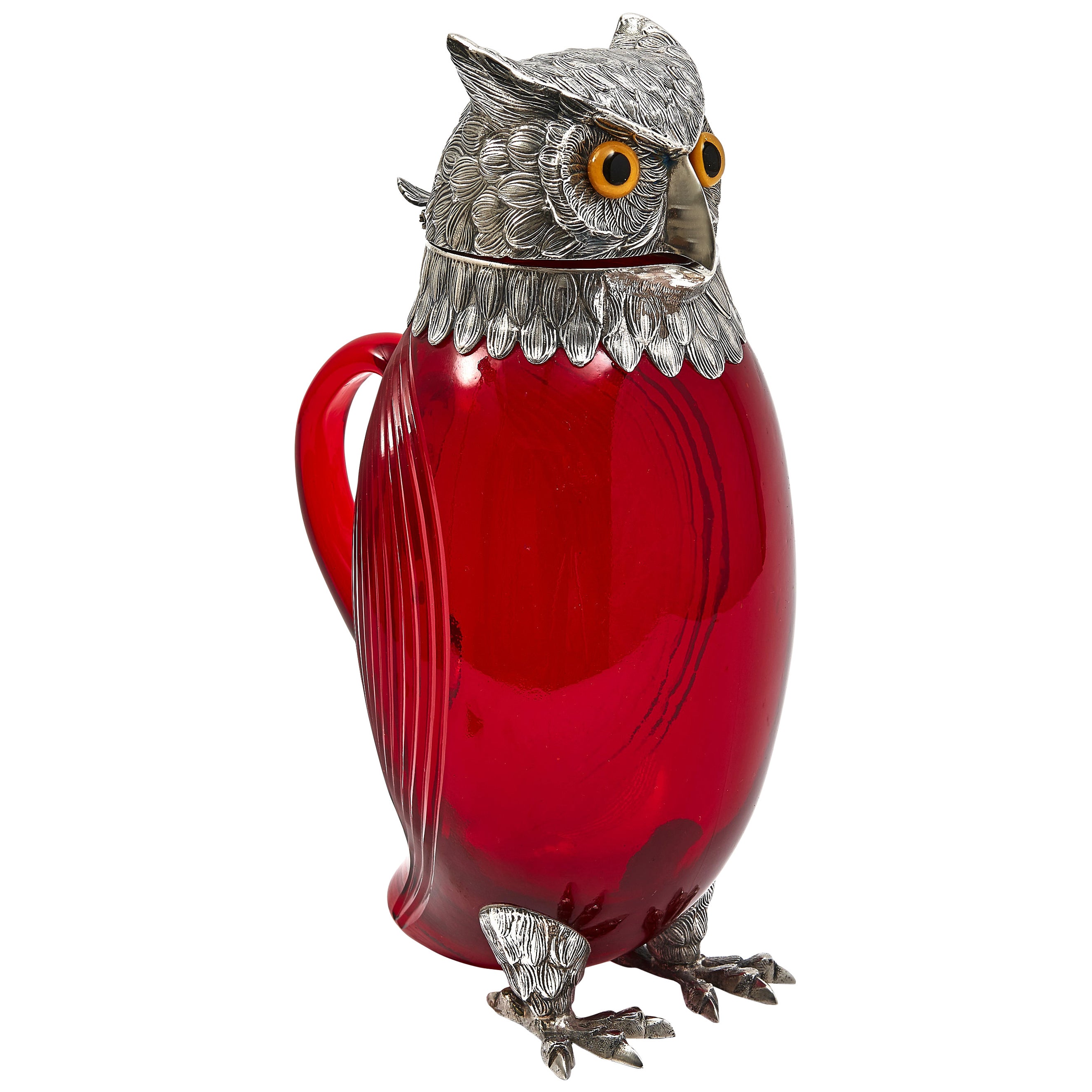 Tudric Pewter Owl Jug For Sale at 1stDibs