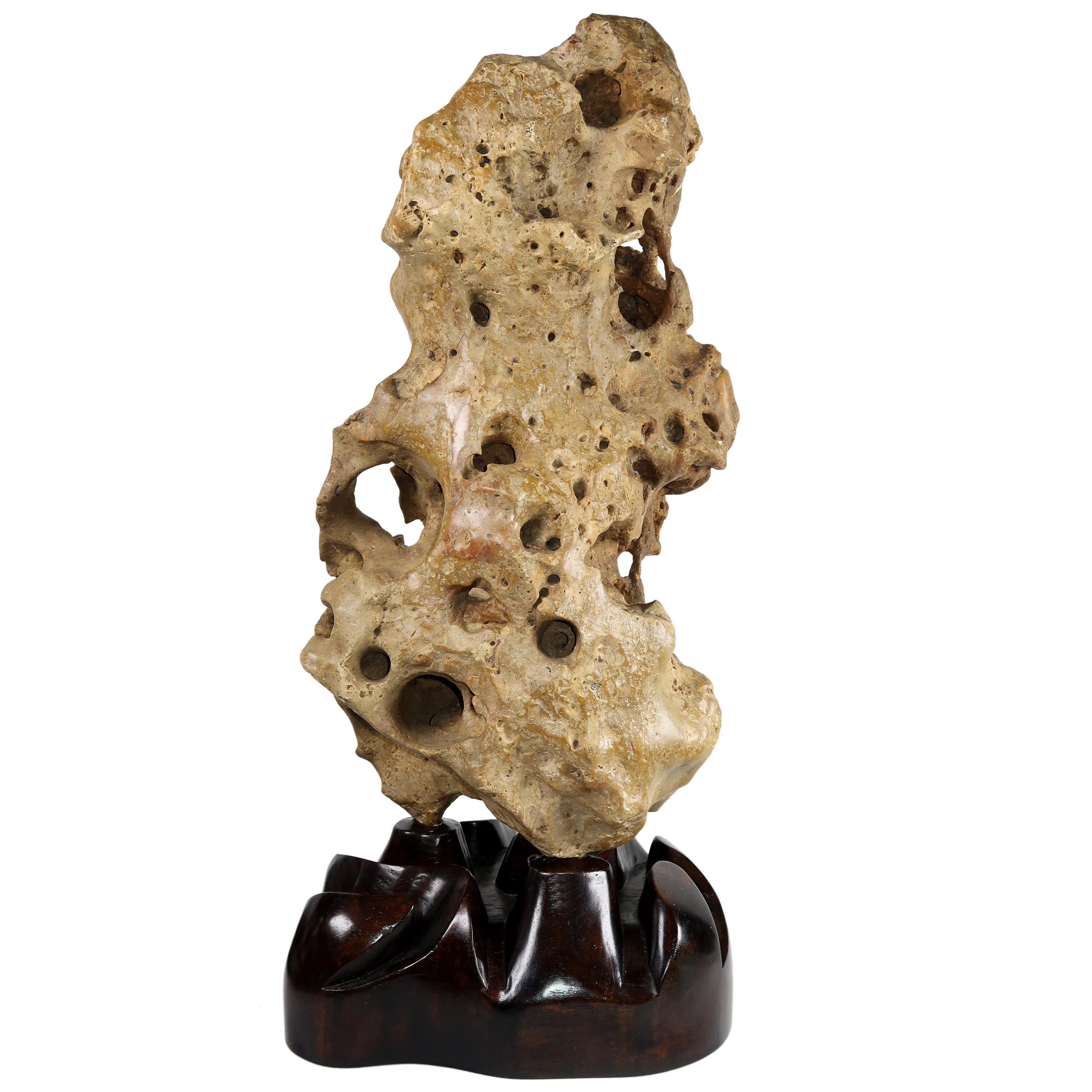 Fine Large Chinese Taihu Scholar Limestone Rock For Sale at 1stDibs