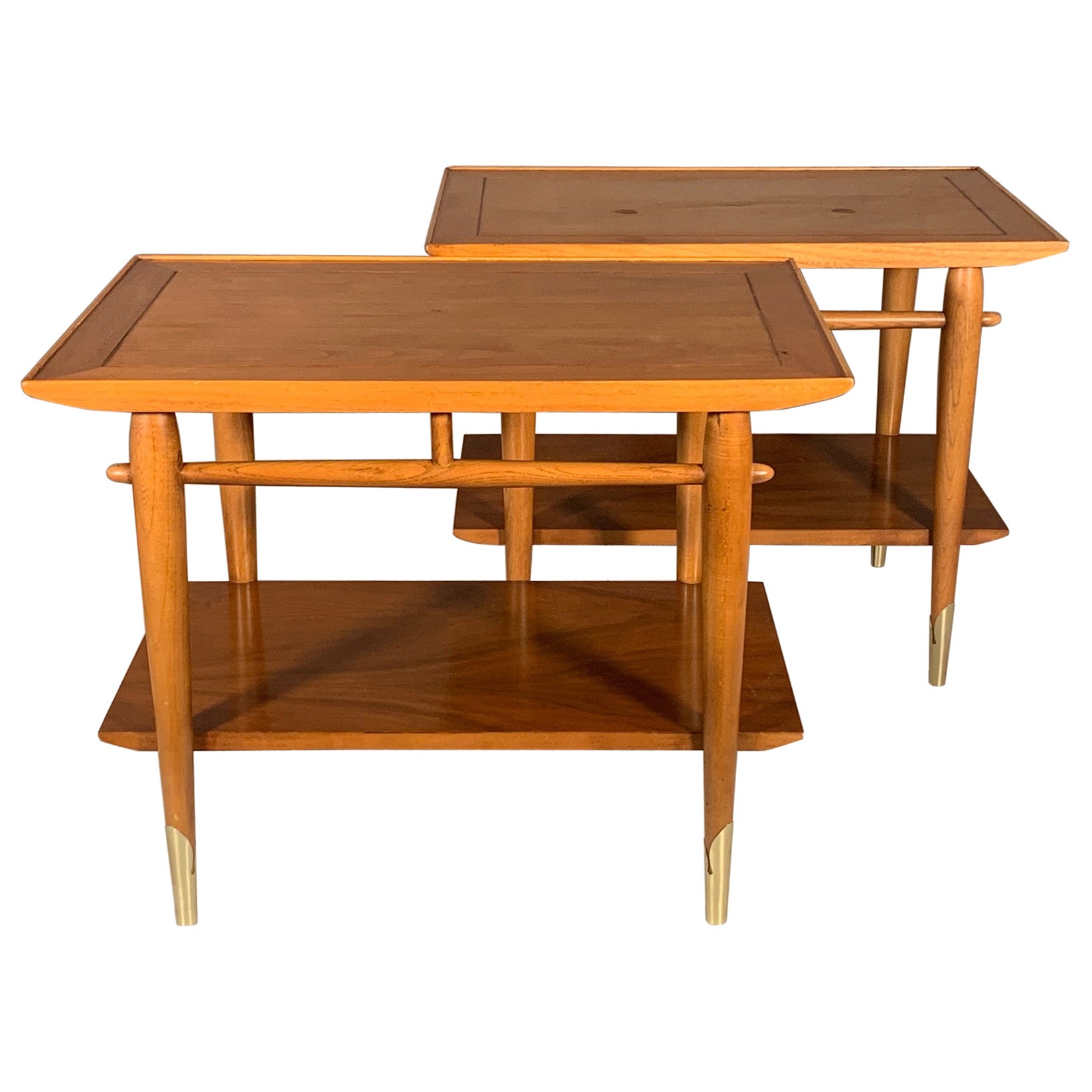 Walnut Side Table by Lane, USA, 1960s at 1stDibs